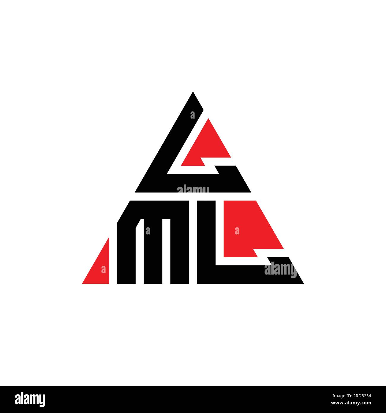 LML triangle letter logo design with triangle shape. LML triangle logo ...
