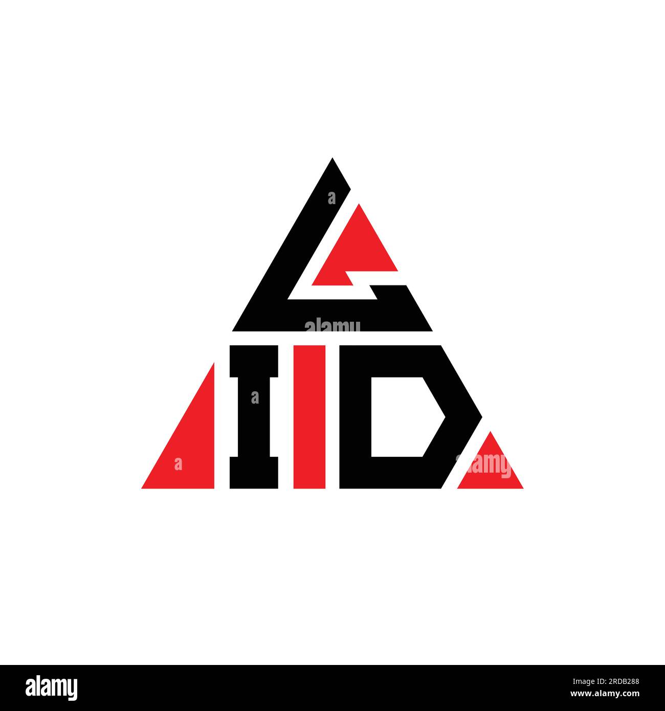 LID triangle letter logo design with triangle shape. LID triangle logo ...