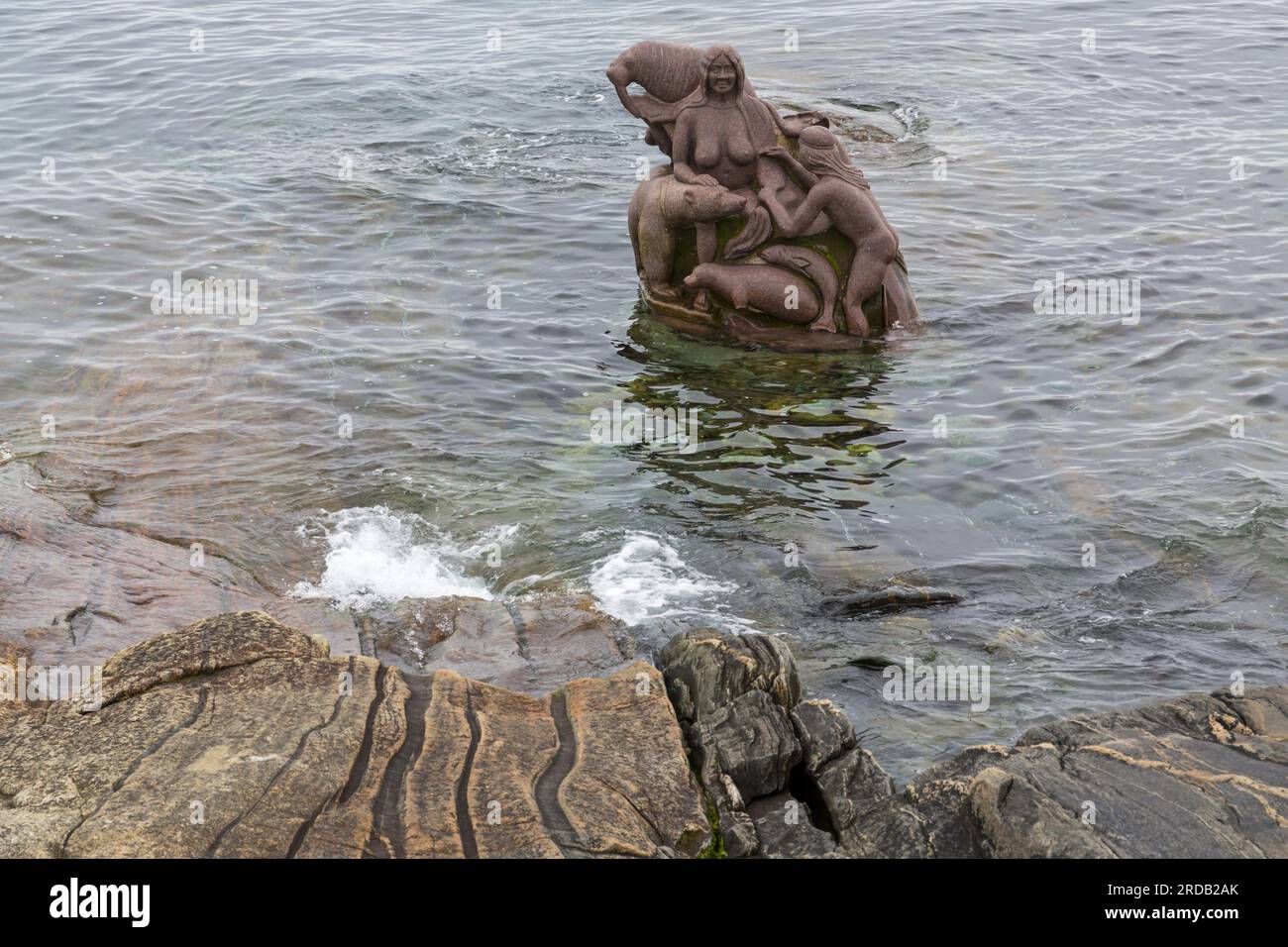 Mother of the Sea, Sassuma Arnaa, sculpture by Christian Rosing at Nuuk ...