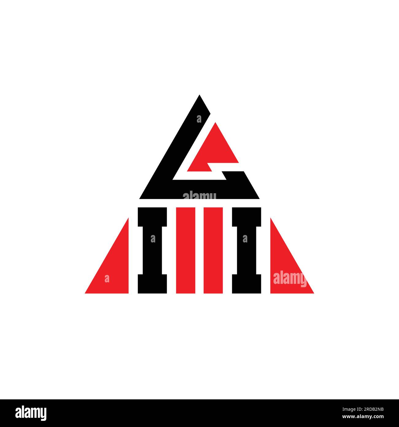 LII triangle letter logo design with triangle shape. LII triangle logo ...