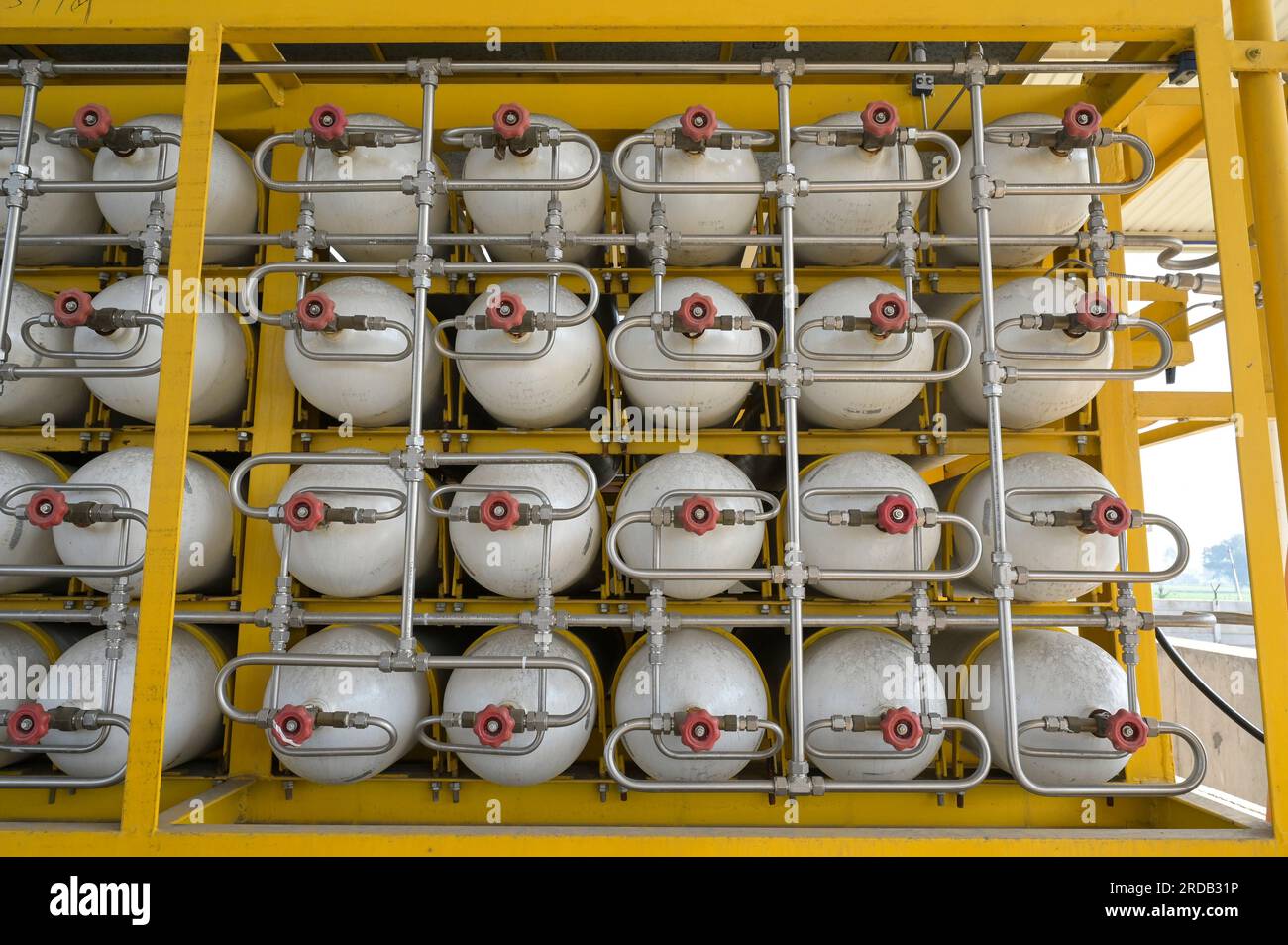 INDIA, Punjab, Lehragaga, Verbio biogas plant process paddy straw to ...