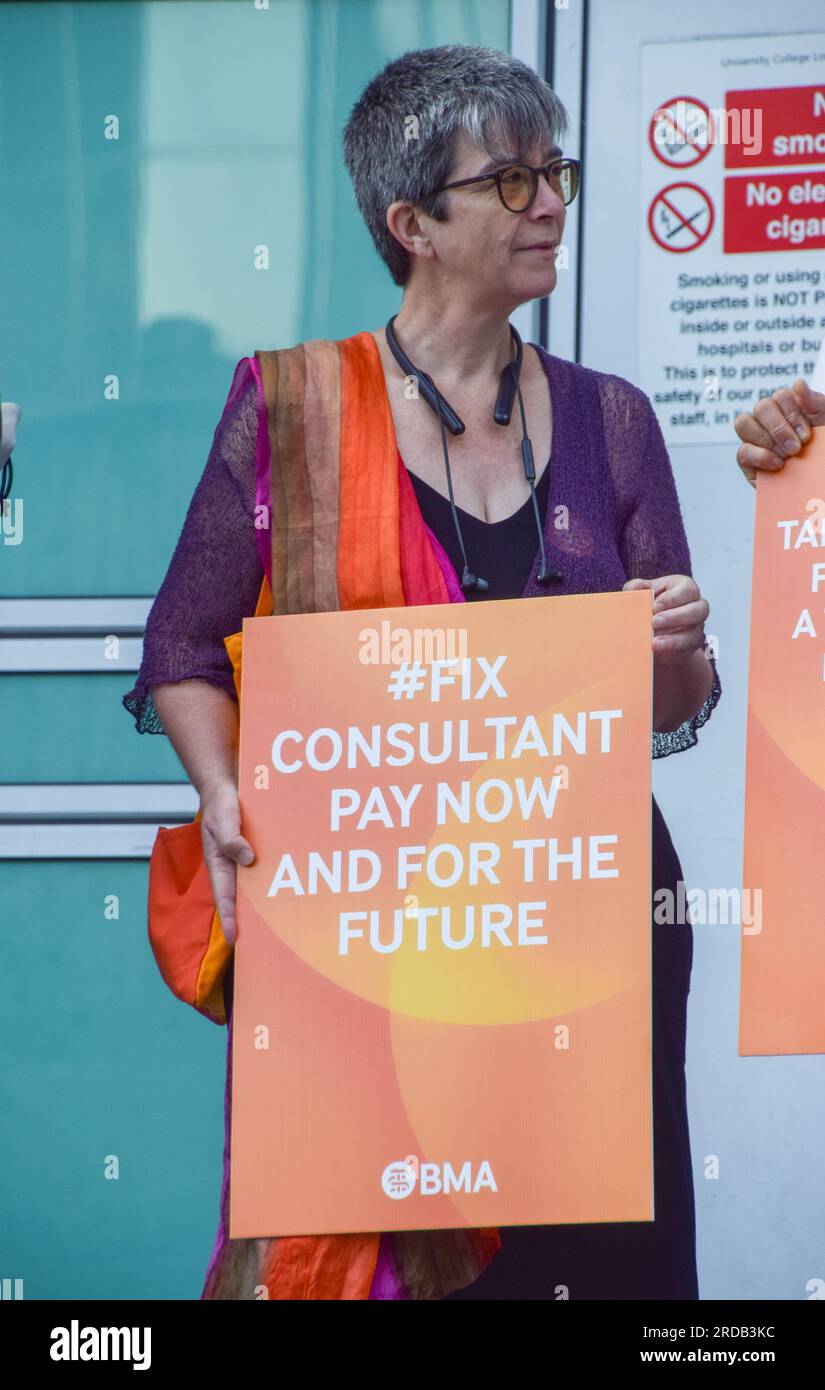 London, UK. 20th July 2023. British Medical Association (BMA) picket ...