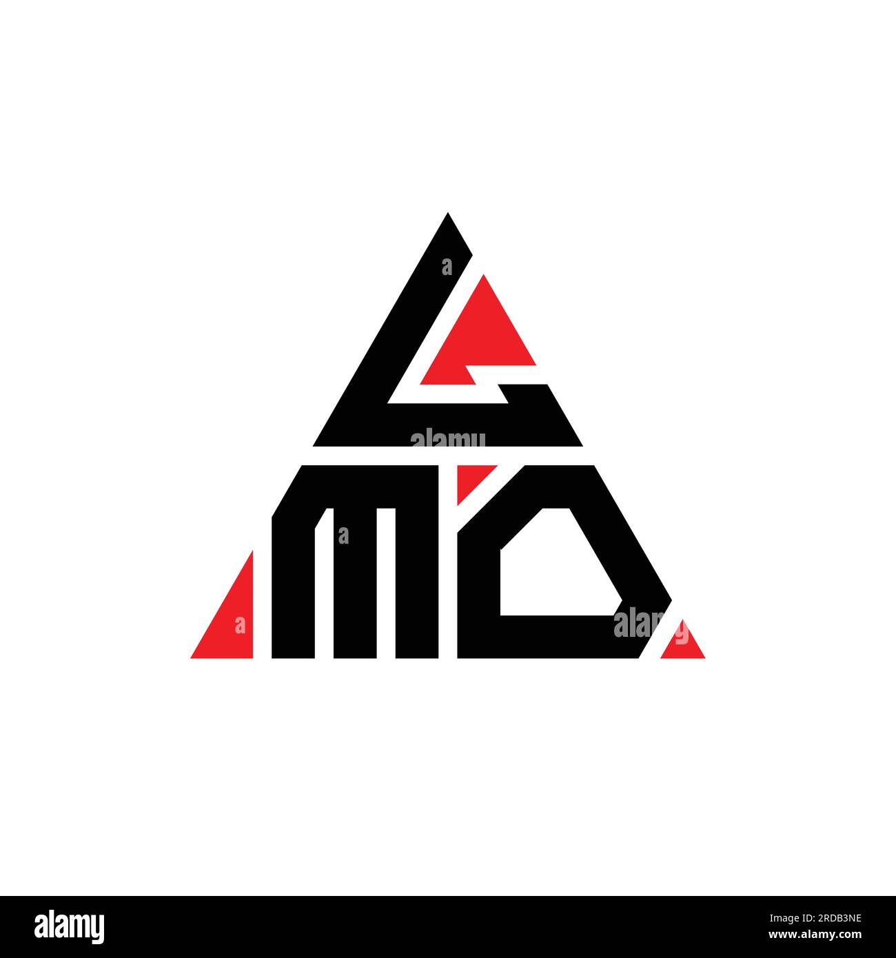 LMO triangle letter logo design with triangle shape. LMO triangle logo ...