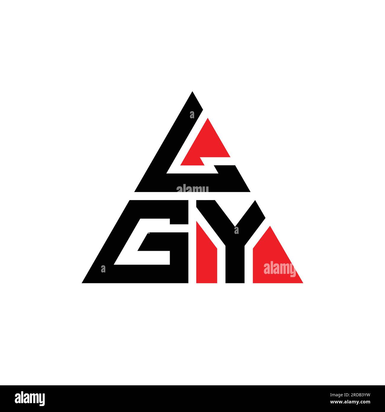 LGY triangle letter logo design with triangle shape. LGY triangle logo ...