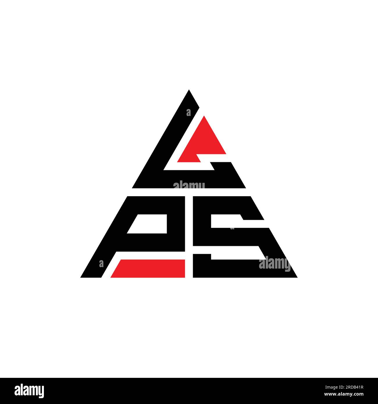 LPS triangle letter logo design with triangle shape. LPS triangle logo ...