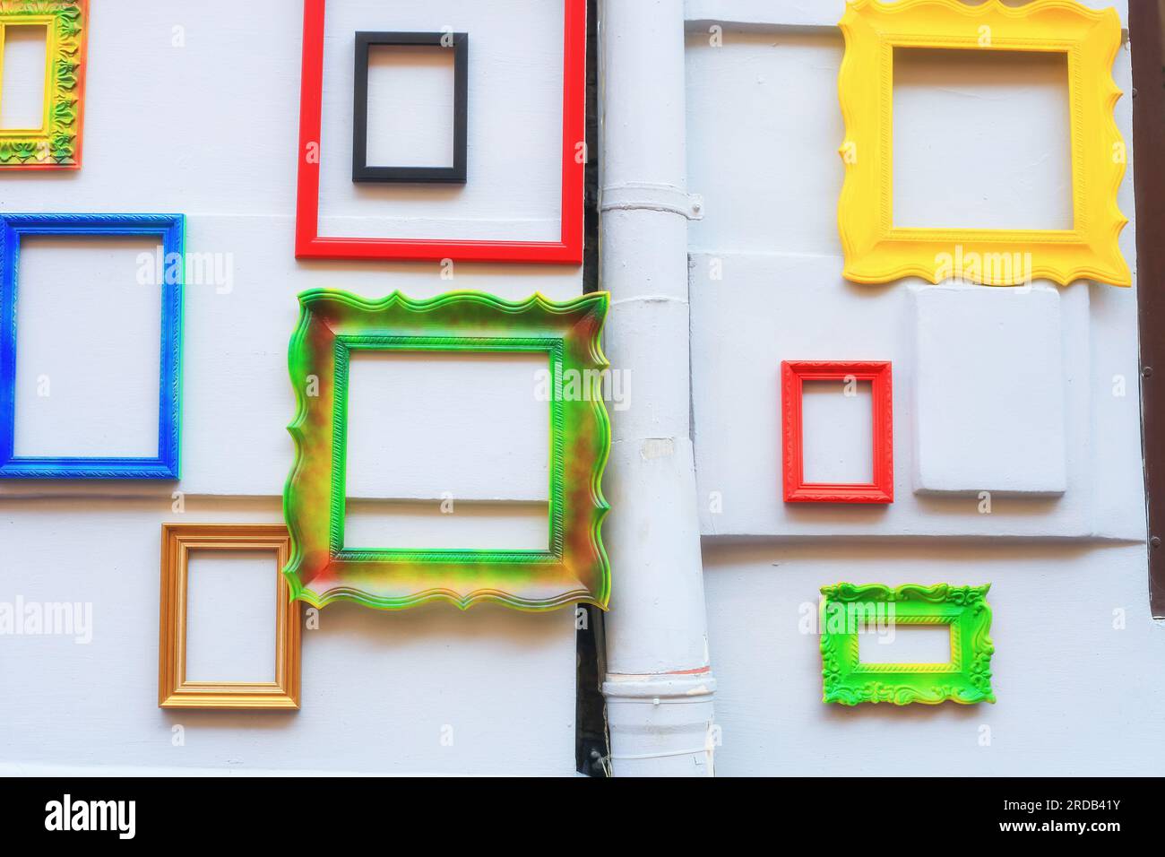 Colorful Empty Picture Frames