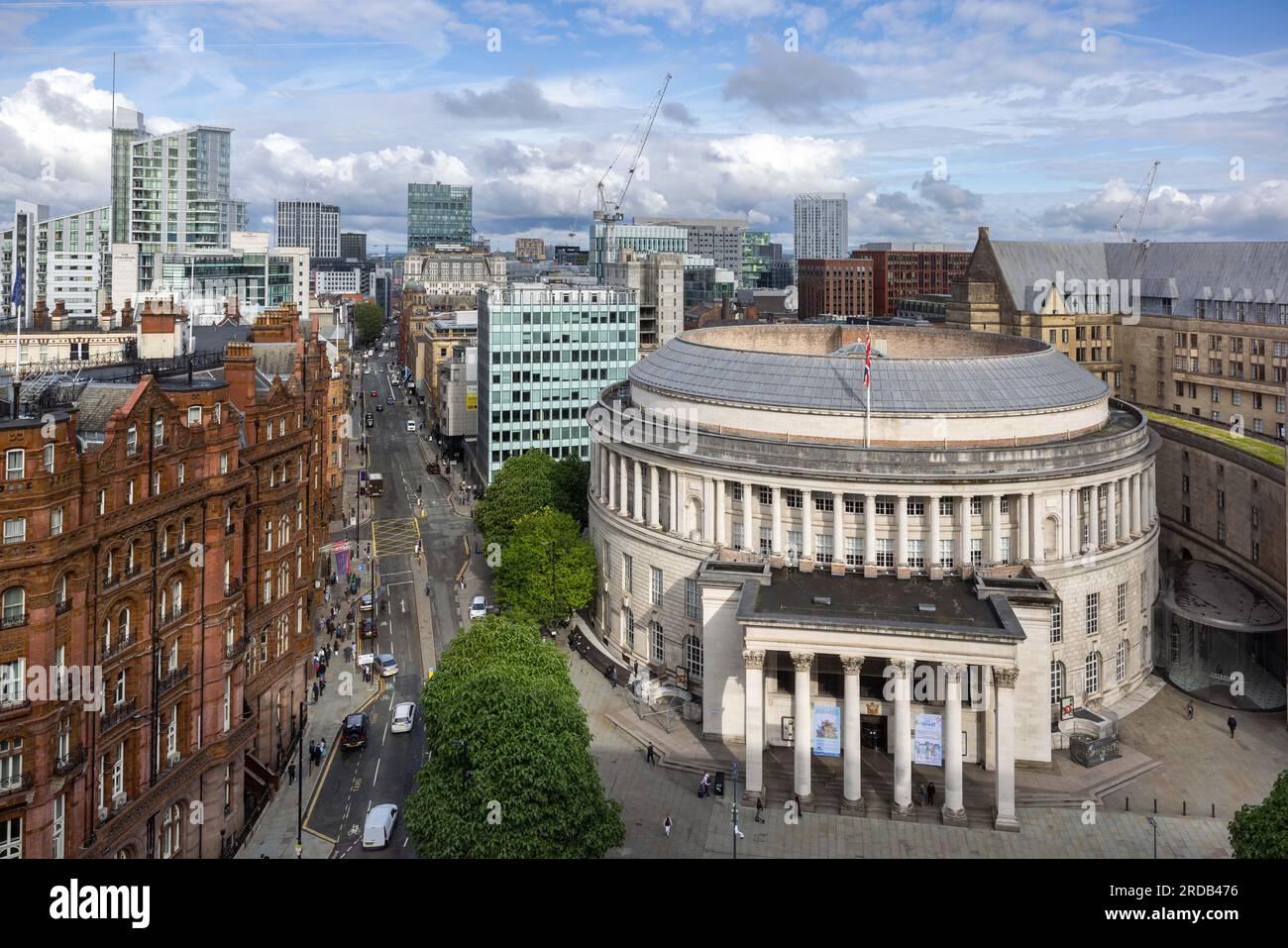 Manchester Central Library, St Peter’s Square, Manchester Stock Photo ...