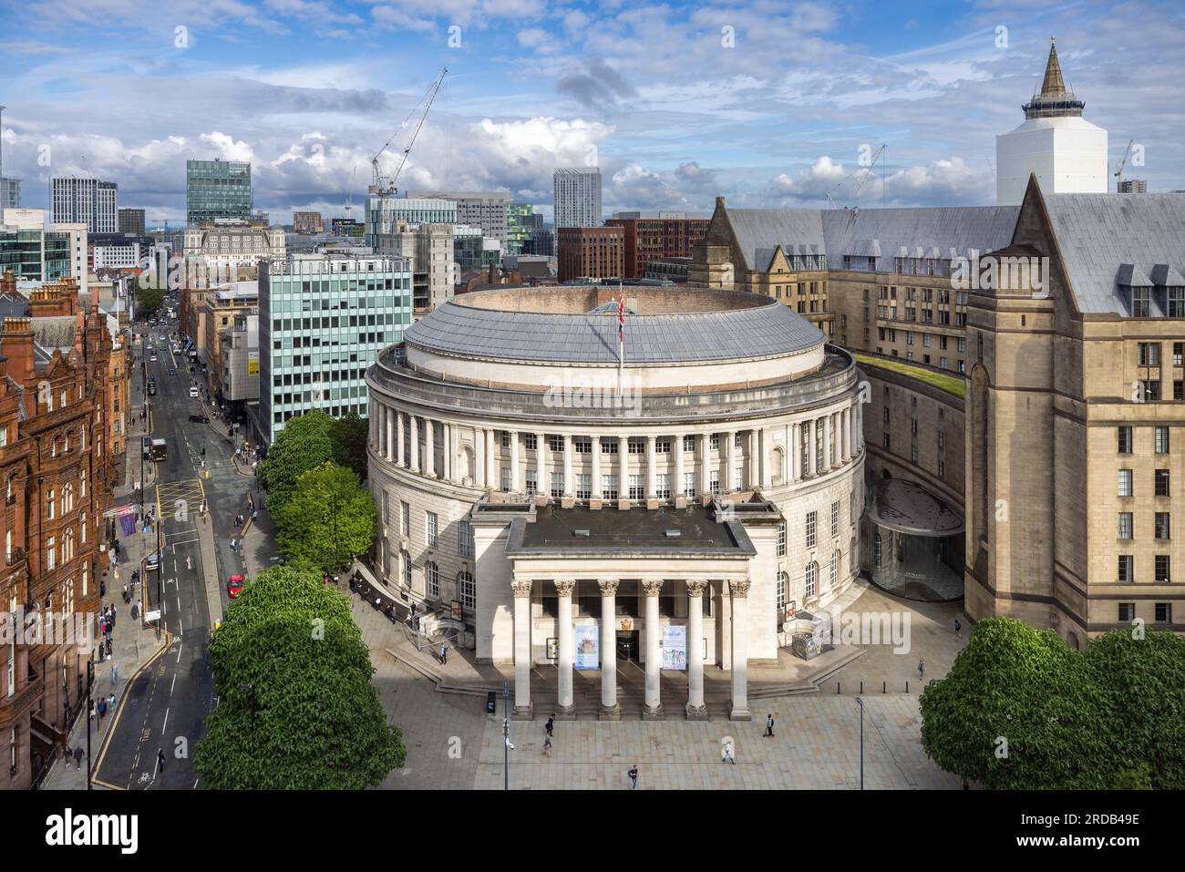 Manchester Central Library, St Peter’s Square, Manchester Stock Photo ...