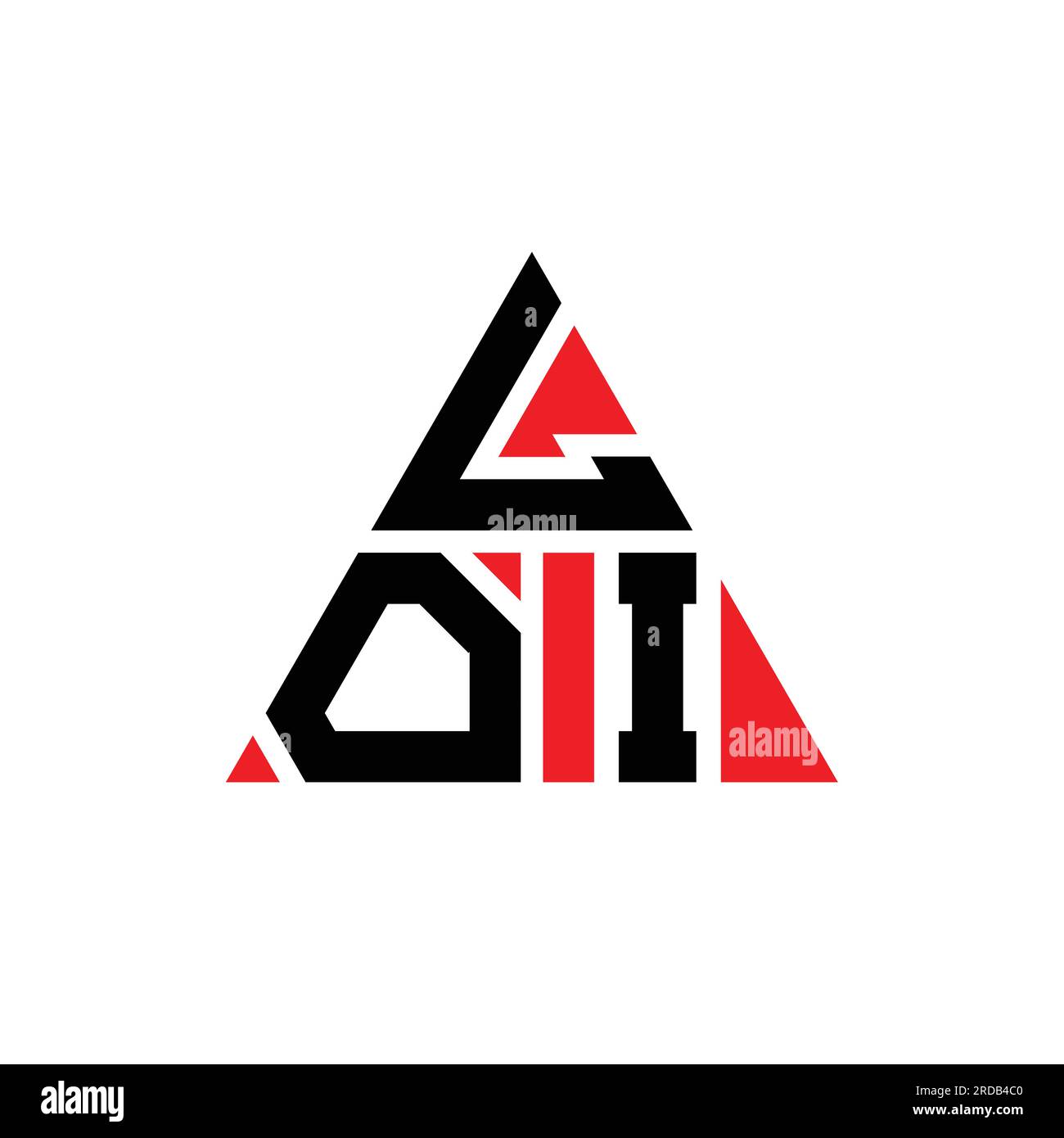 LOI triangle letter logo design with triangle shape. LOI triangle logo design monogram. LOI ...