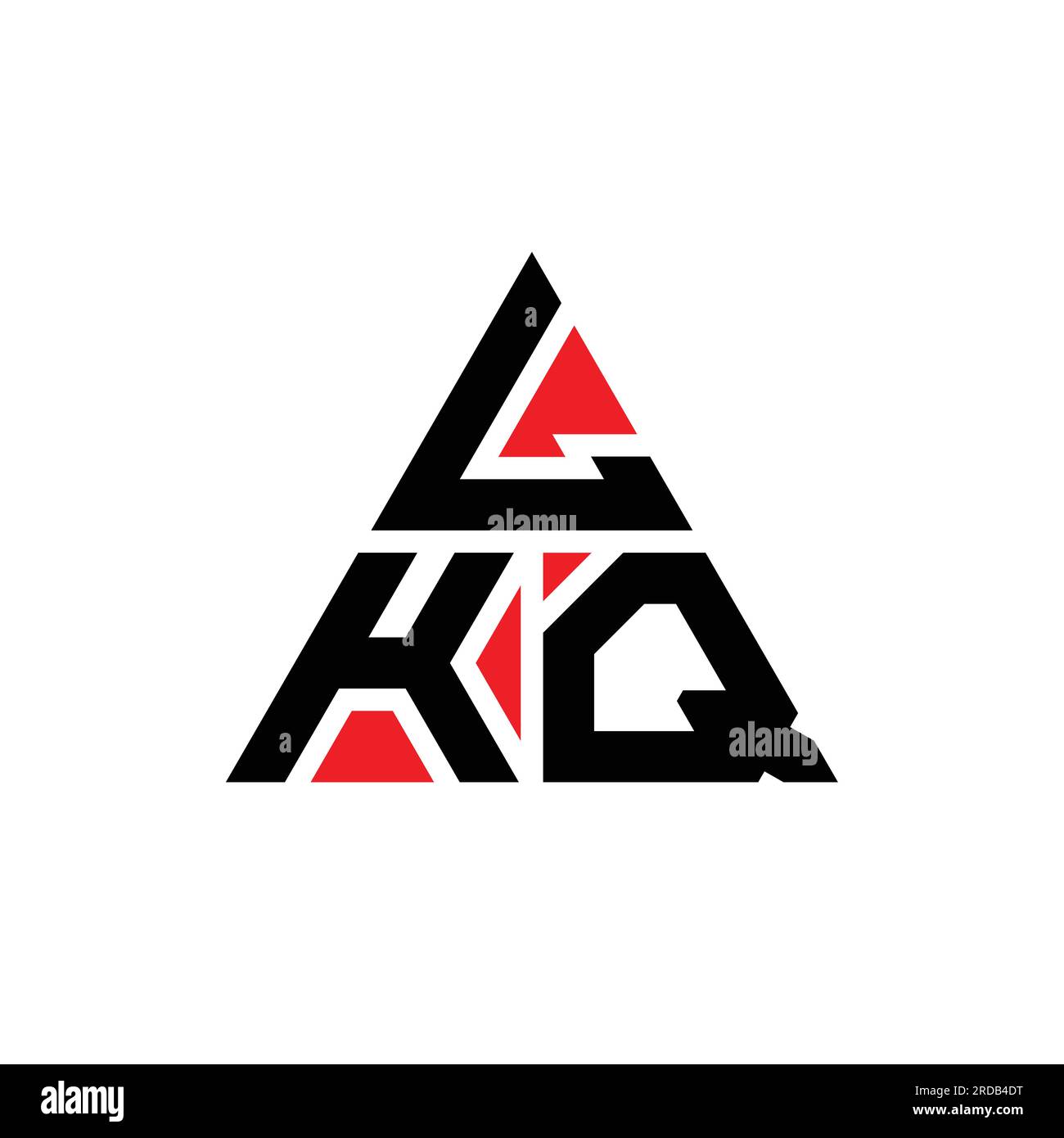 LKQ triangle letter logo design with triangle shape. LKQ triangle logo ...