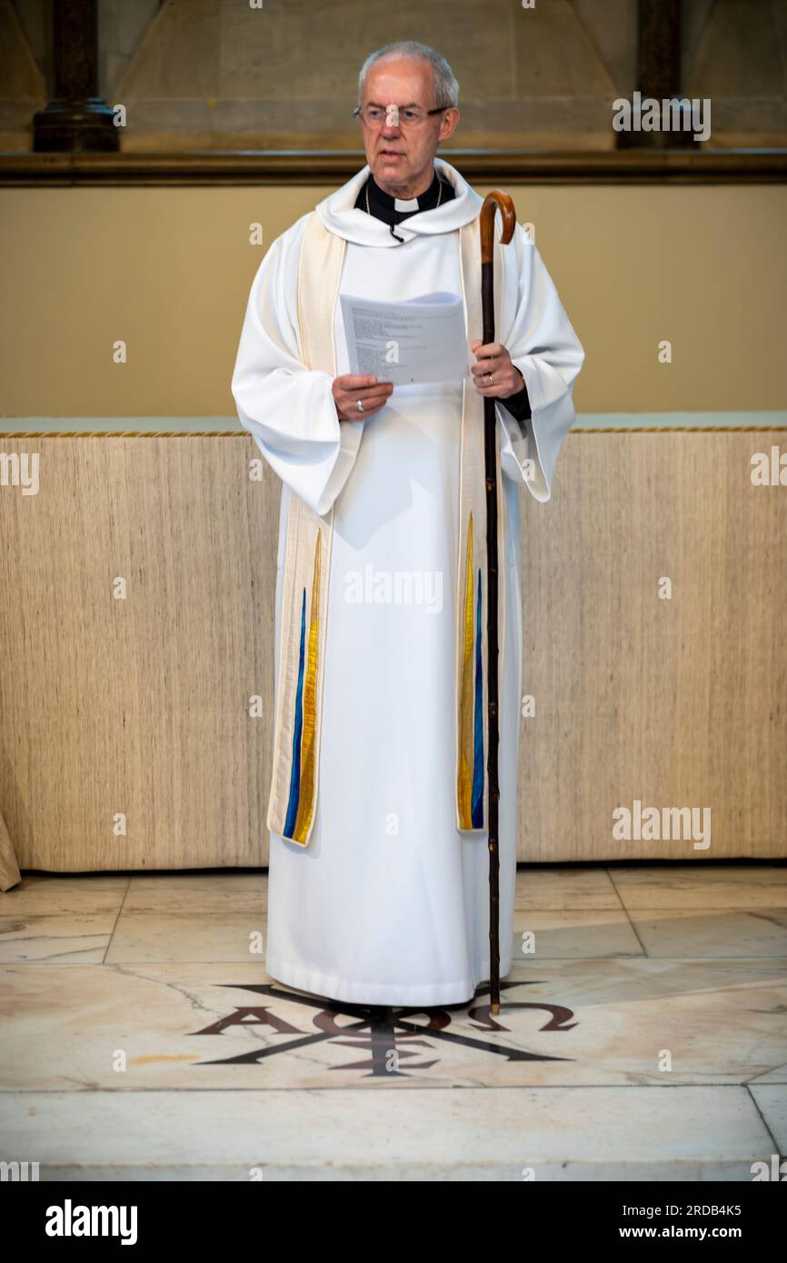 Justin Portal Welby (born 6 January 1956) is a British bishop who has ...