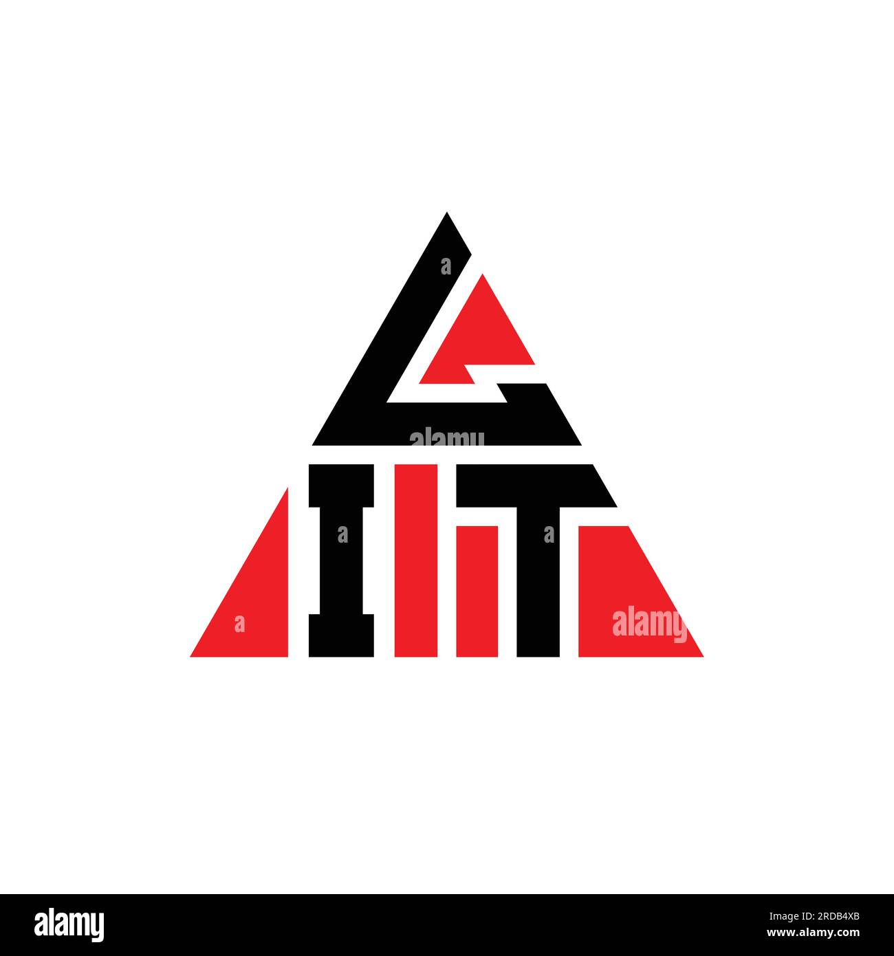 LIT triangle letter logo design with triangle shape. LIT triangle logo ...