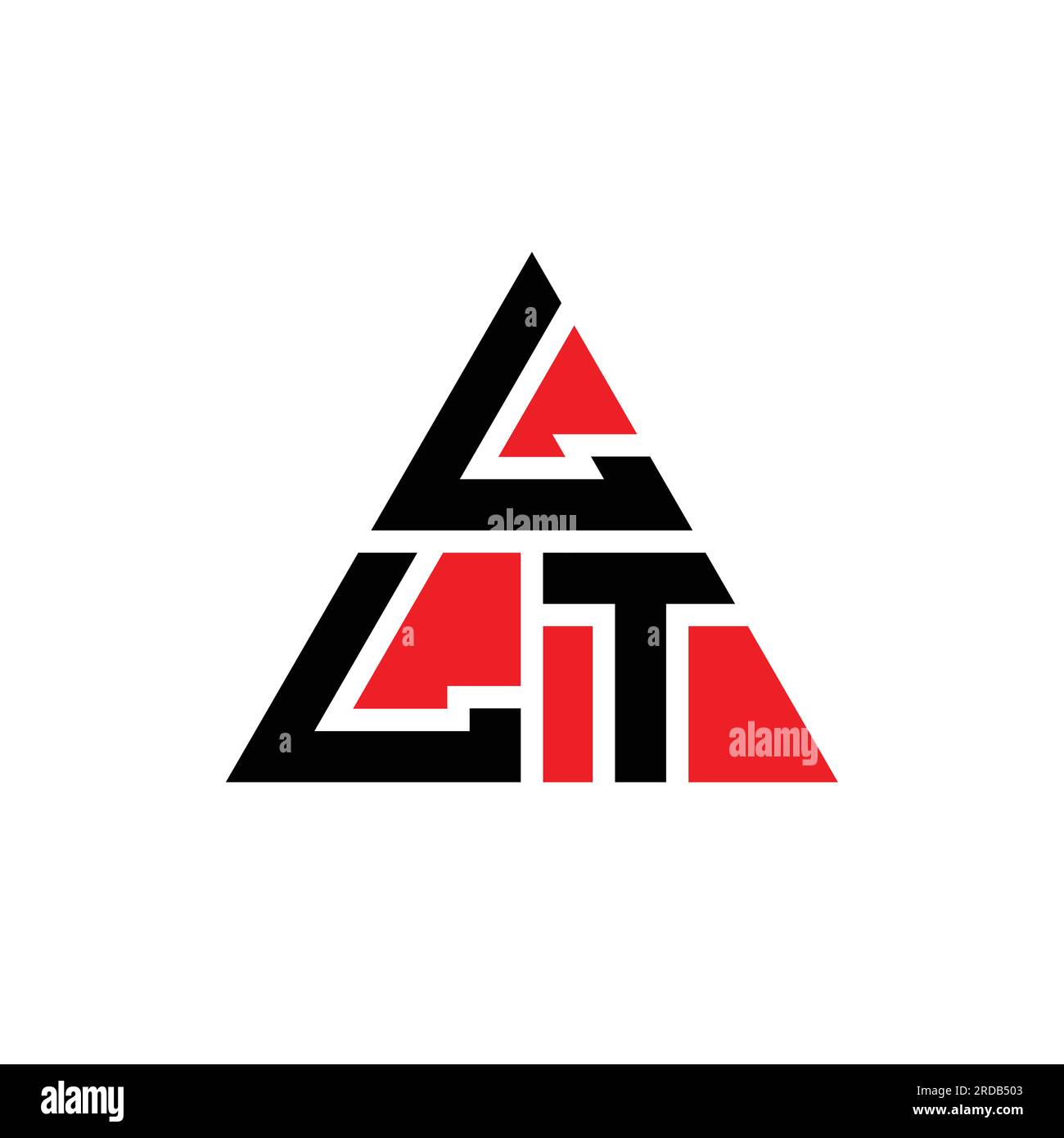 LLT triangle letter logo design with triangle shape. LLT triangle logo ...