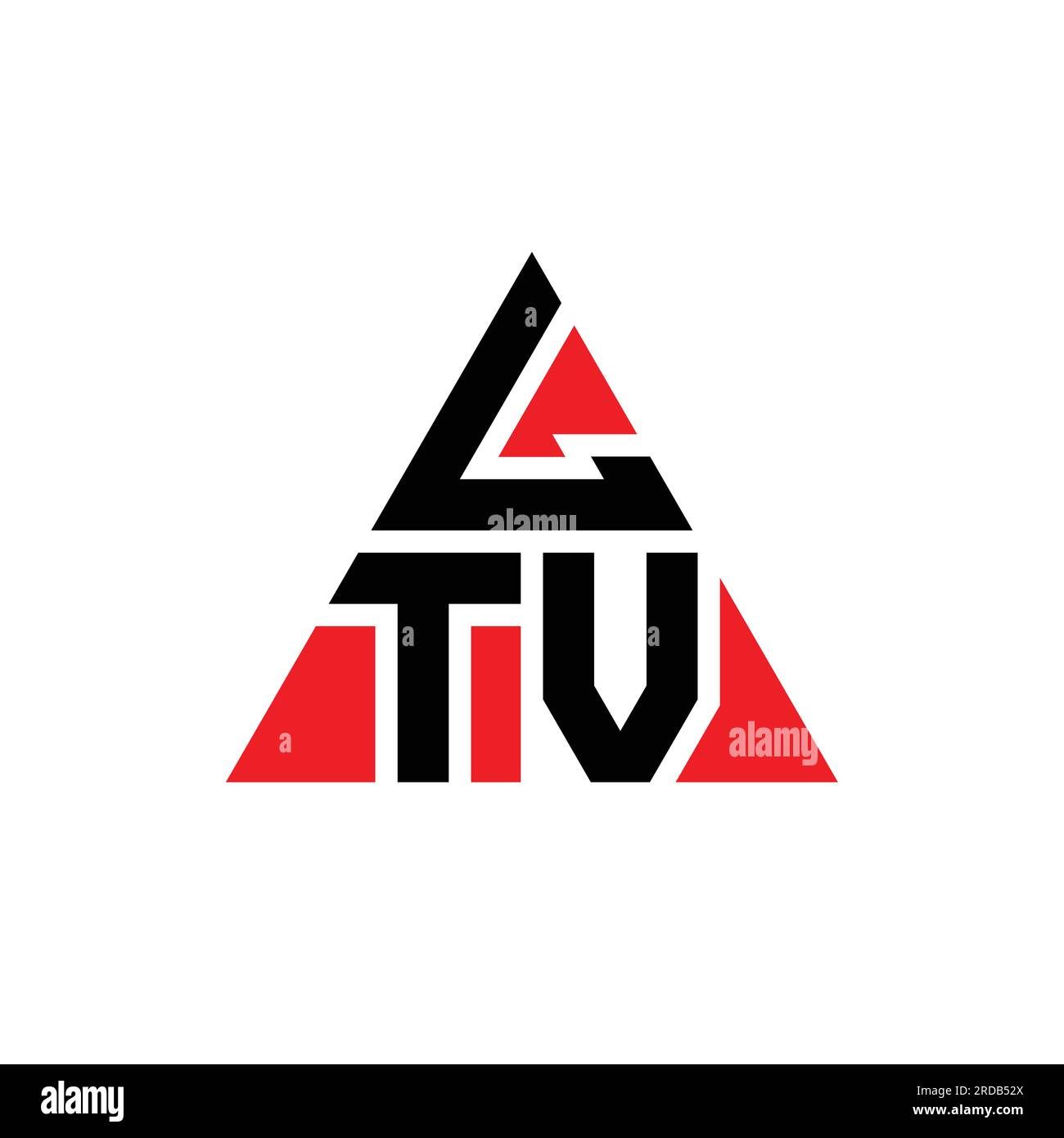 LTV triangle letter logo design with triangle shape. LTV triangle logo ...