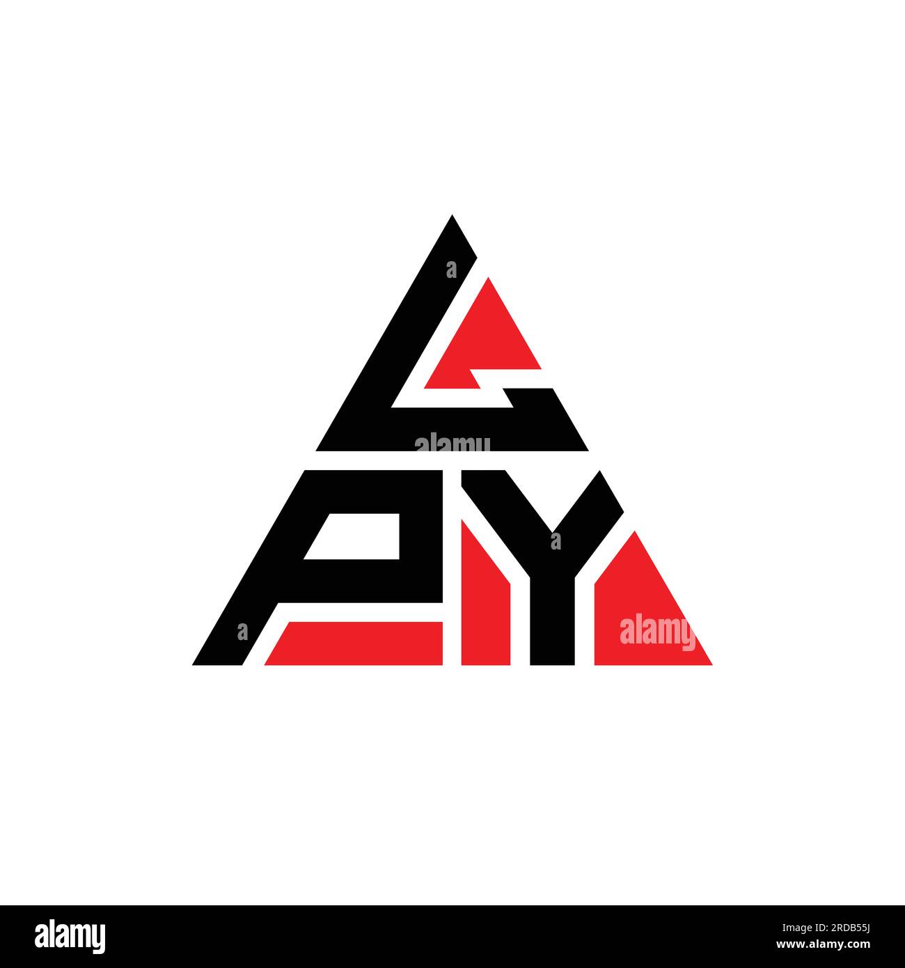 LPY triangle letter logo design with triangle shape. LPY triangle logo ...