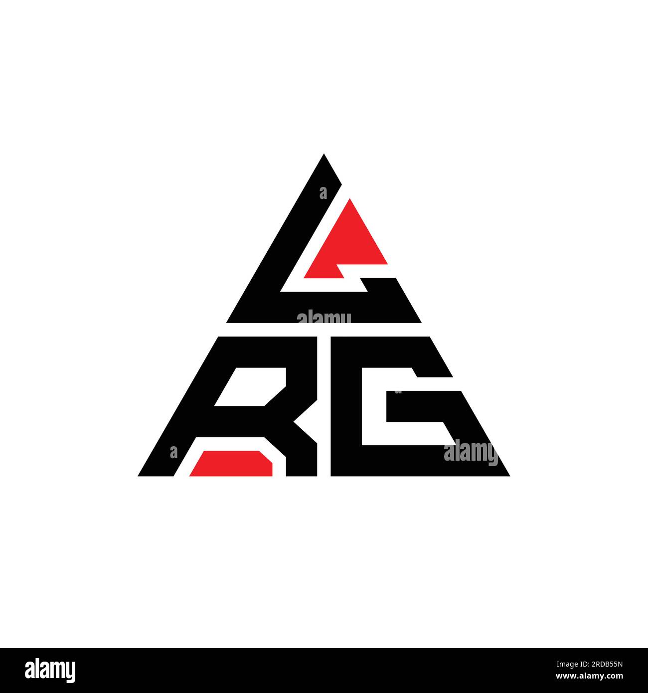 LRG triangle letter logo design with triangle shape. LRG triangle logo ...
