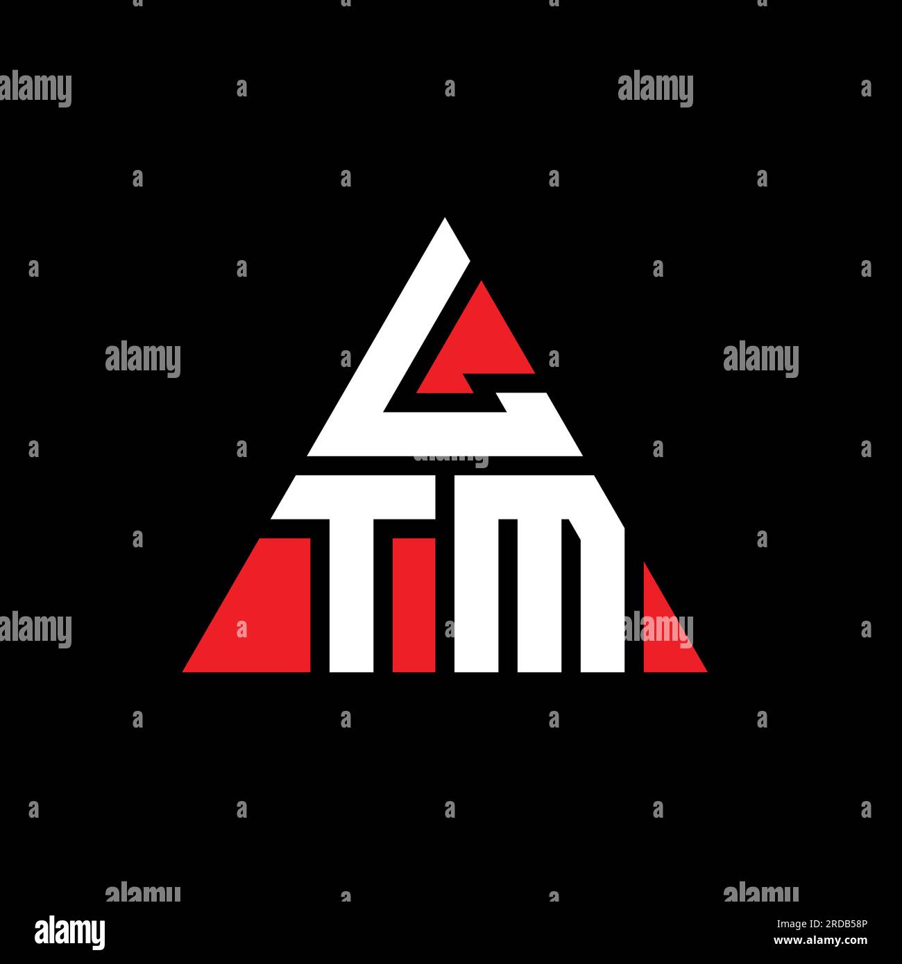 LTM triangle letter logo design with triangle shape. LTM triangle logo ...