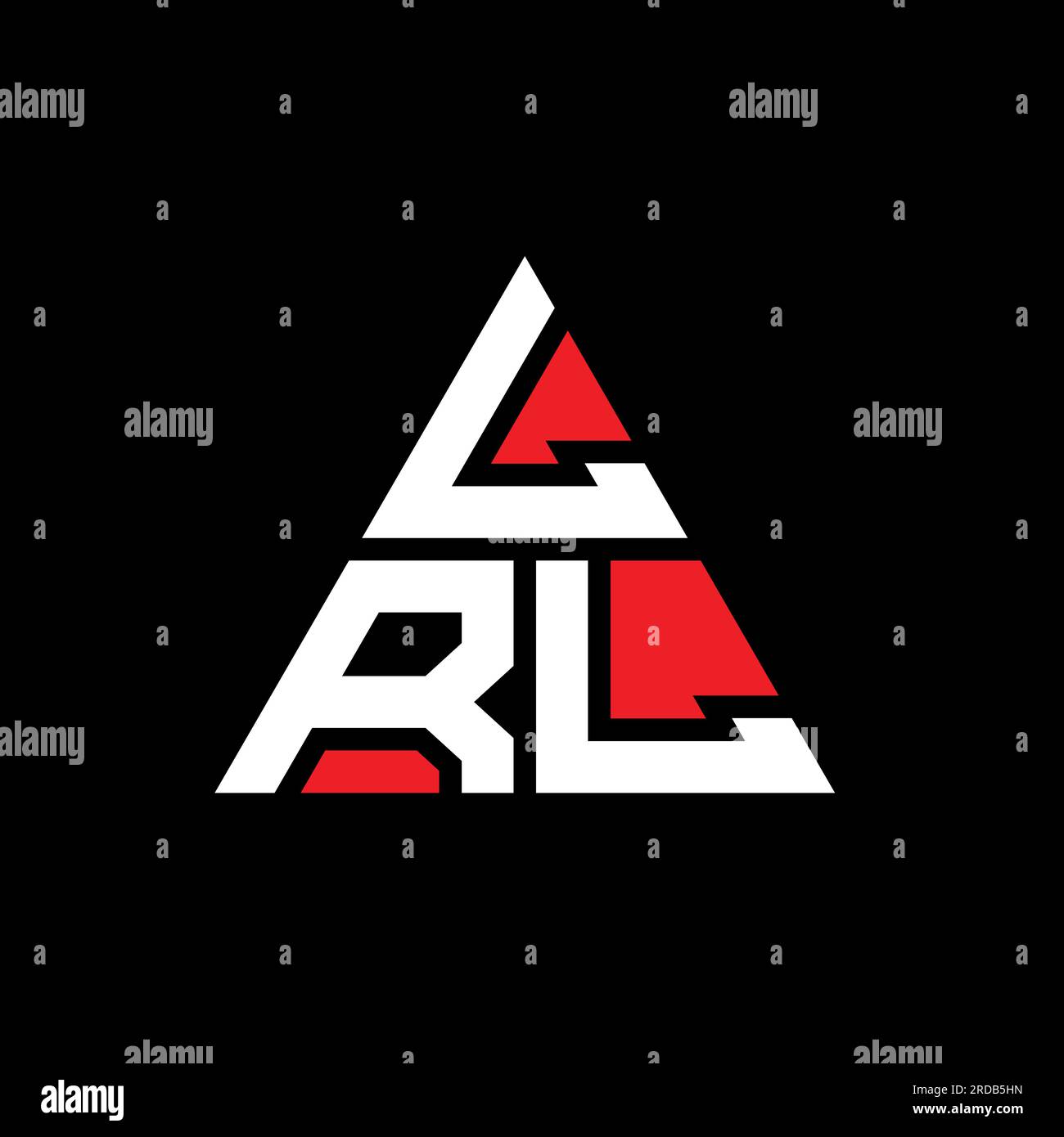 LRL triangle letter logo design with triangle shape. LRL triangle logo ...