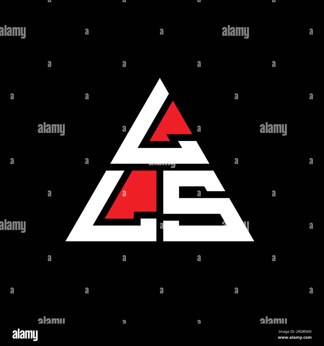 LLS triangle letter logo design with triangle shape. LLS triangle logo ...