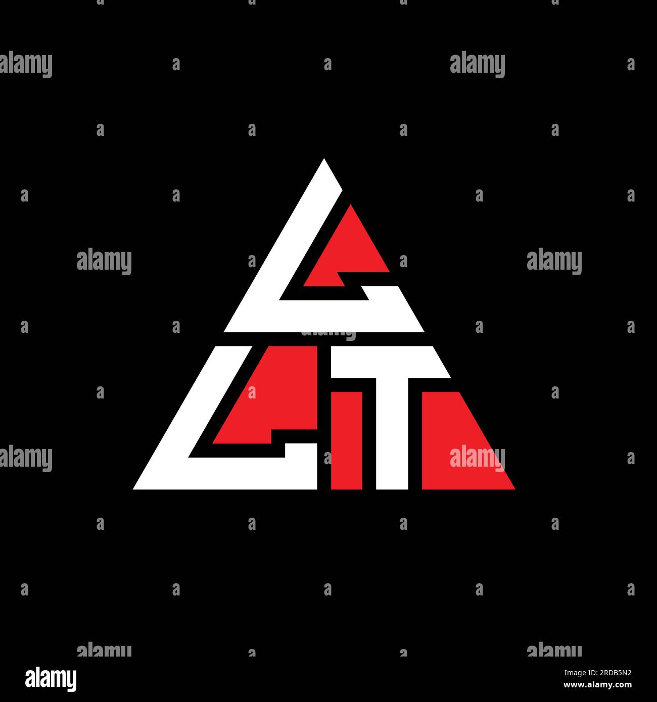 LLT triangle letter logo design with triangle shape. LLT triangle logo ...