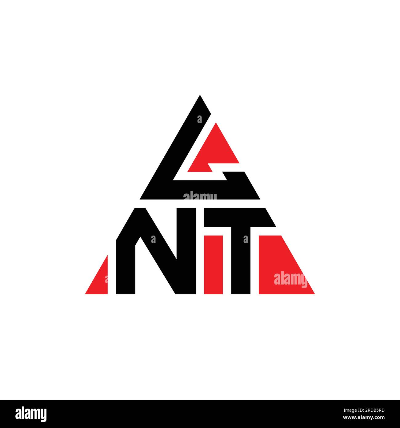 LNT triangle letter logo design with triangle shape. LNT triangle logo ...