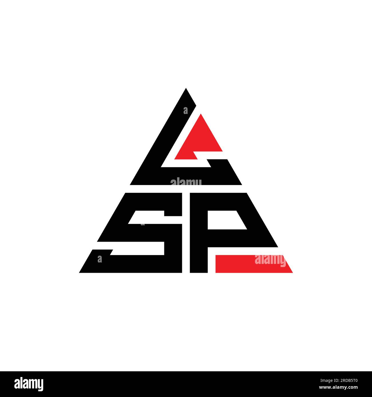 LSP triangle letter logo design with triangle shape. LSP triangle logo ...