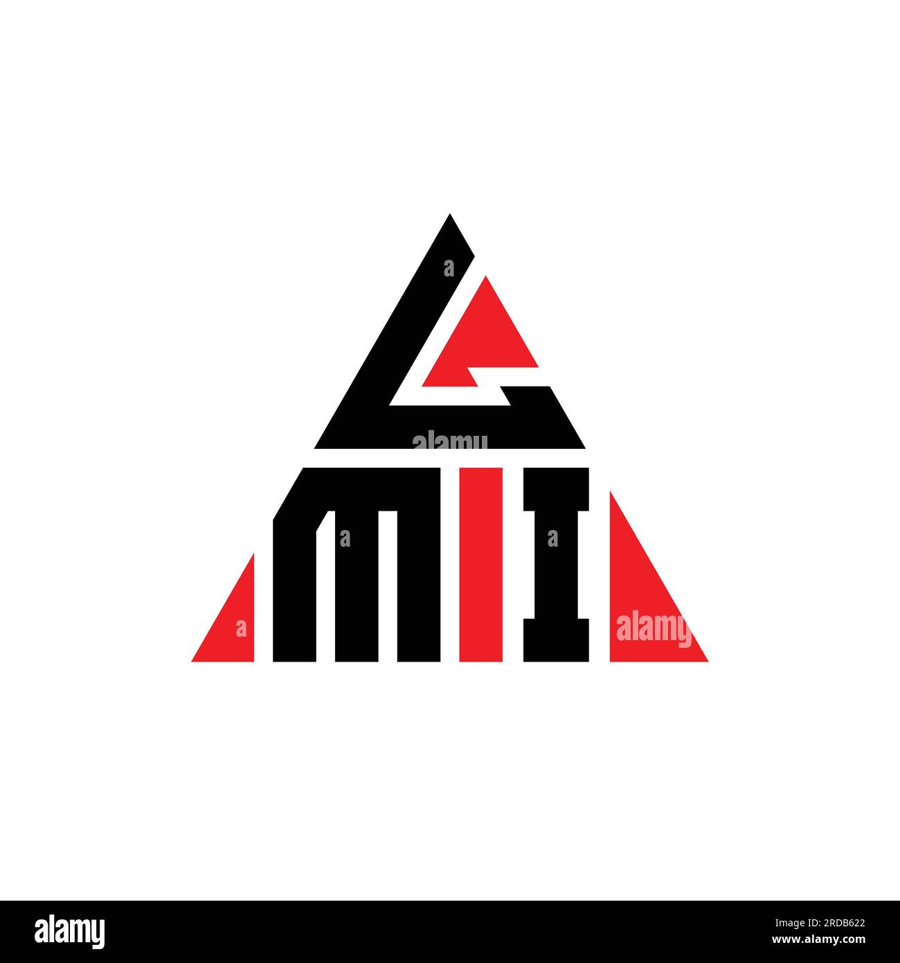 LMI triangle letter logo design with triangle shape. LMI triangle logo ...
