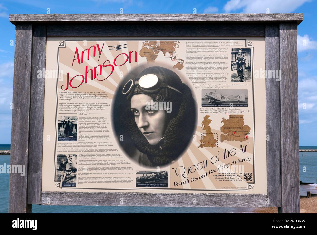 First woman to fly solo from london to australia hi-res stock ...