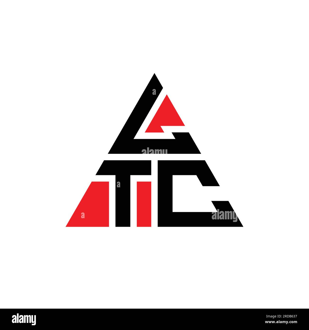 LTC triangle letter logo design with triangle shape. LTC triangle logo ...