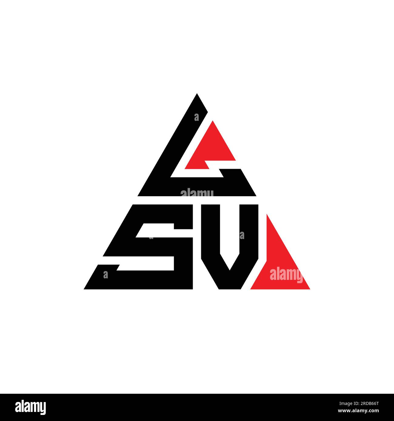 LSV triangle letter logo design with triangle shape. LSV triangle logo ...