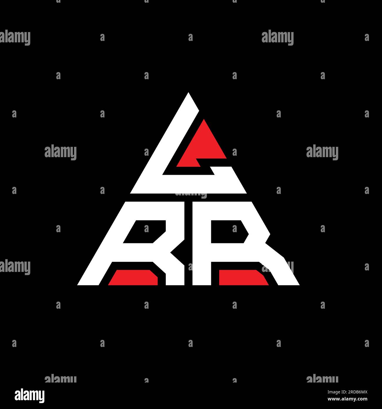 LRR triangle letter logo design with triangle shape. LRR triangle logo ...