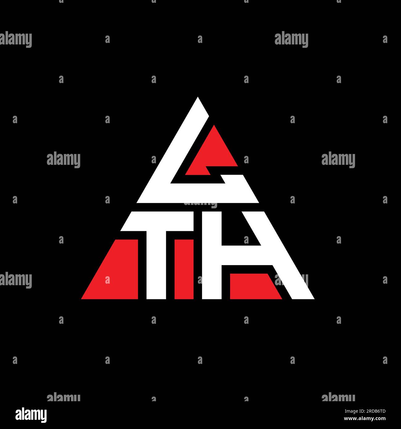 LTH triangle letter logo design with triangle shape. LTH triangle logo ...