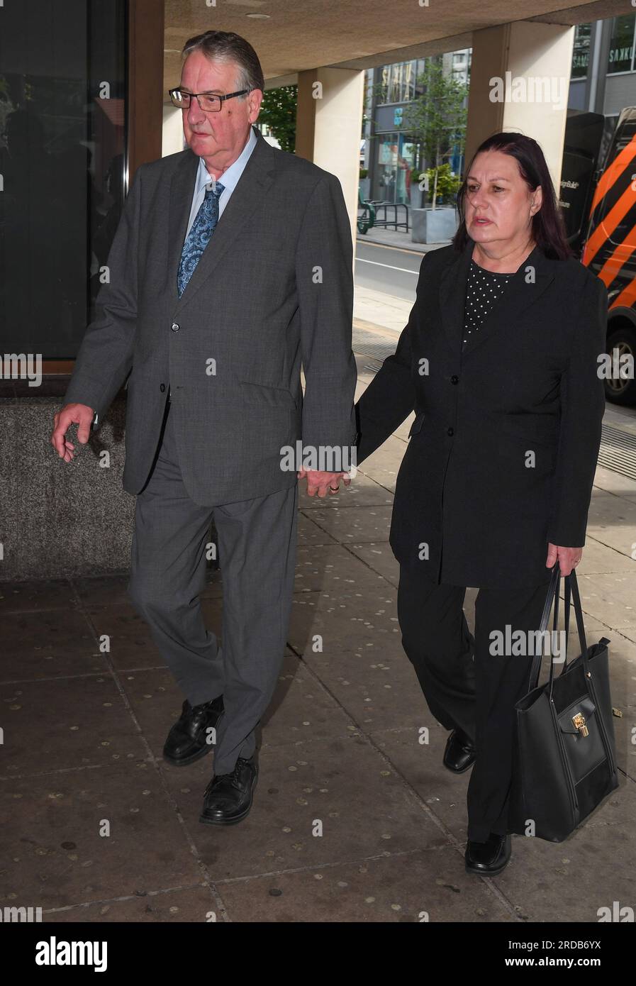 John and Susan Letby, the parents of nurse Lucy Letby, arrive at ...