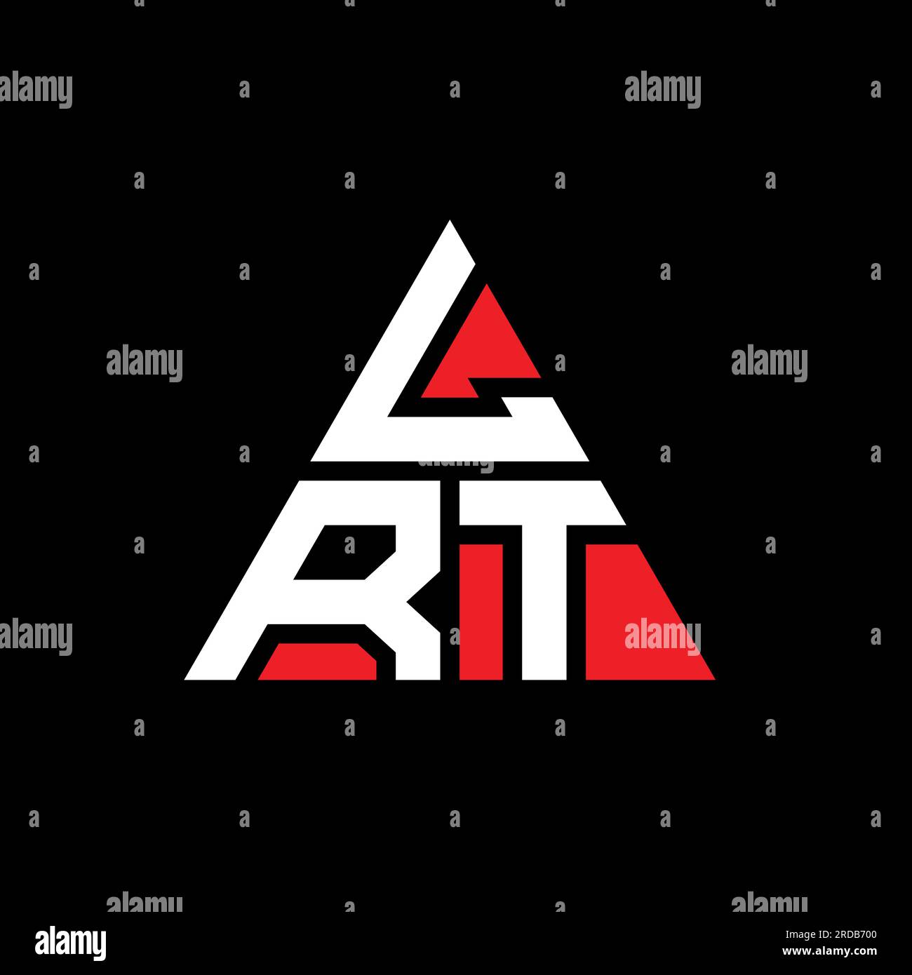 LRT triangle letter logo design with triangle shape. LRT triangle logo ...