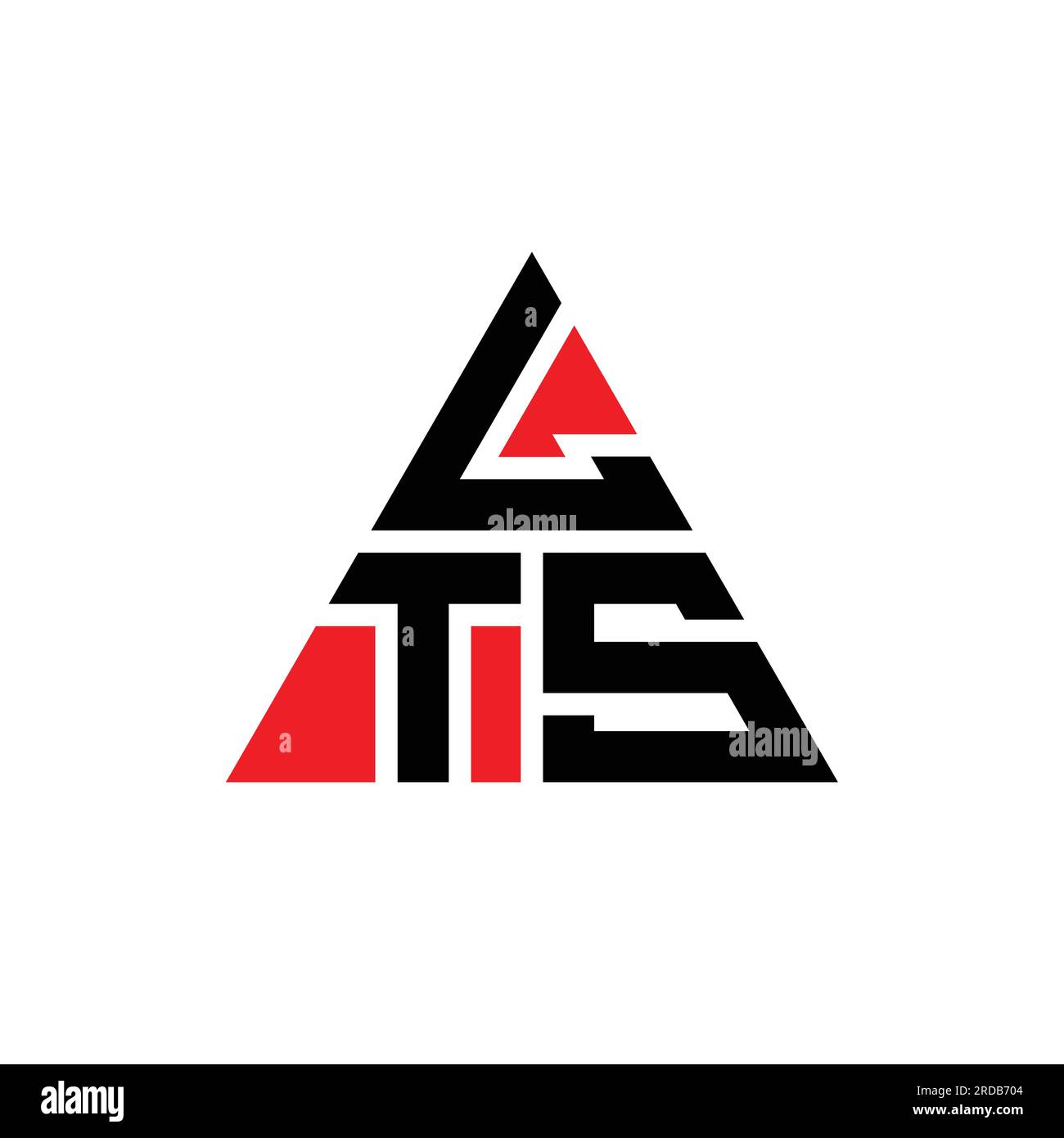 LTS triangle letter logo design with triangle shape. LTS triangle logo ...