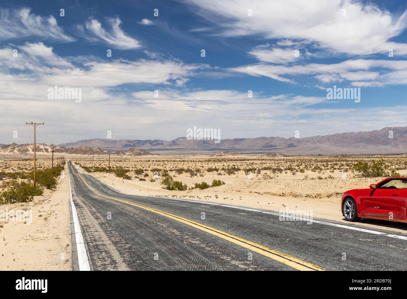 The perspective of a never-ending road, the journey of travel and ...