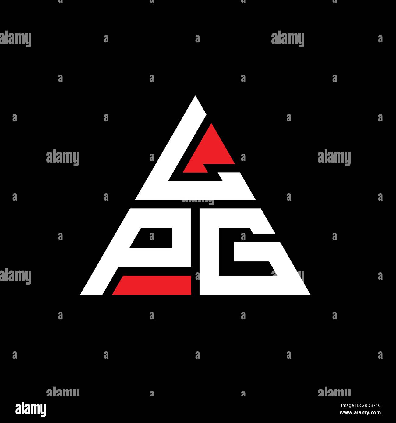 LPG triangle letter logo design with triangle shape. LPG triangle logo ...