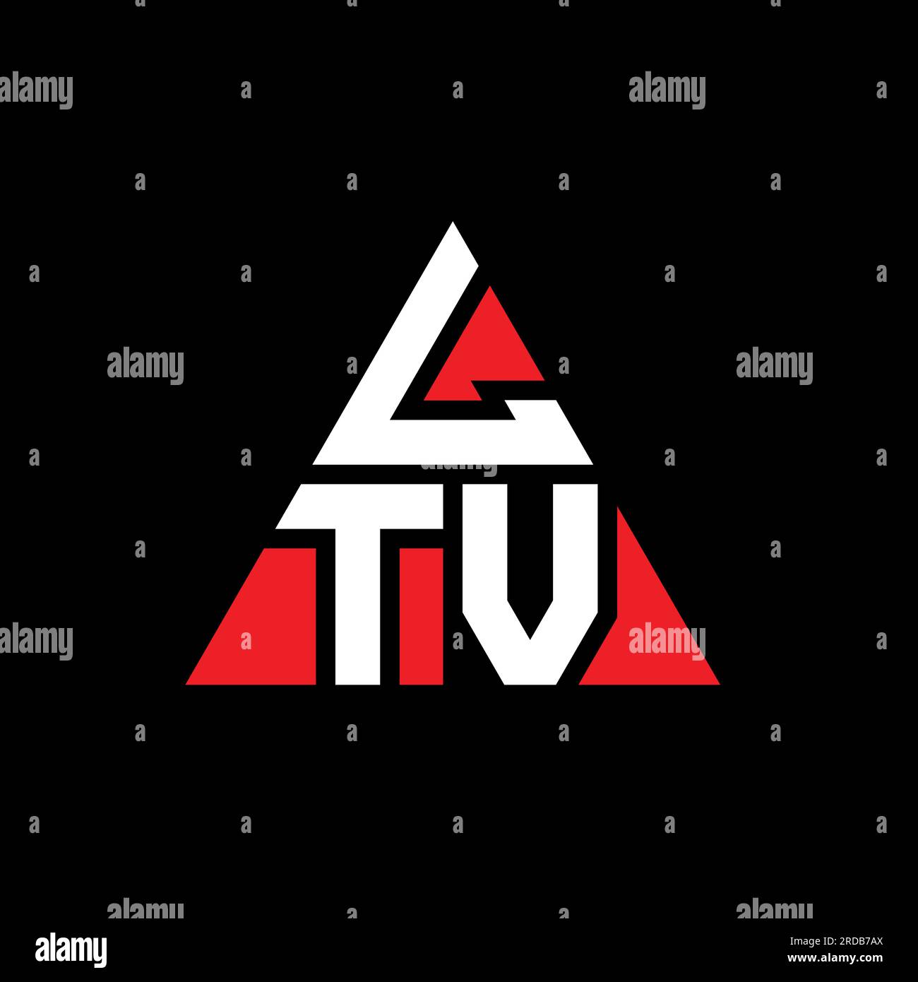 LTV triangle letter logo design with triangle shape. LTV triangle logo ...