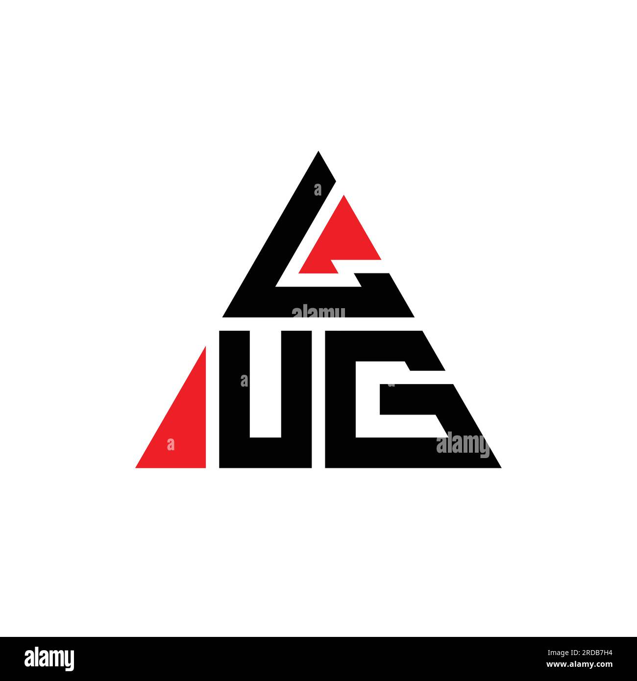 LUG triangle letter logo design with triangle shape. LUG triangle logo ...