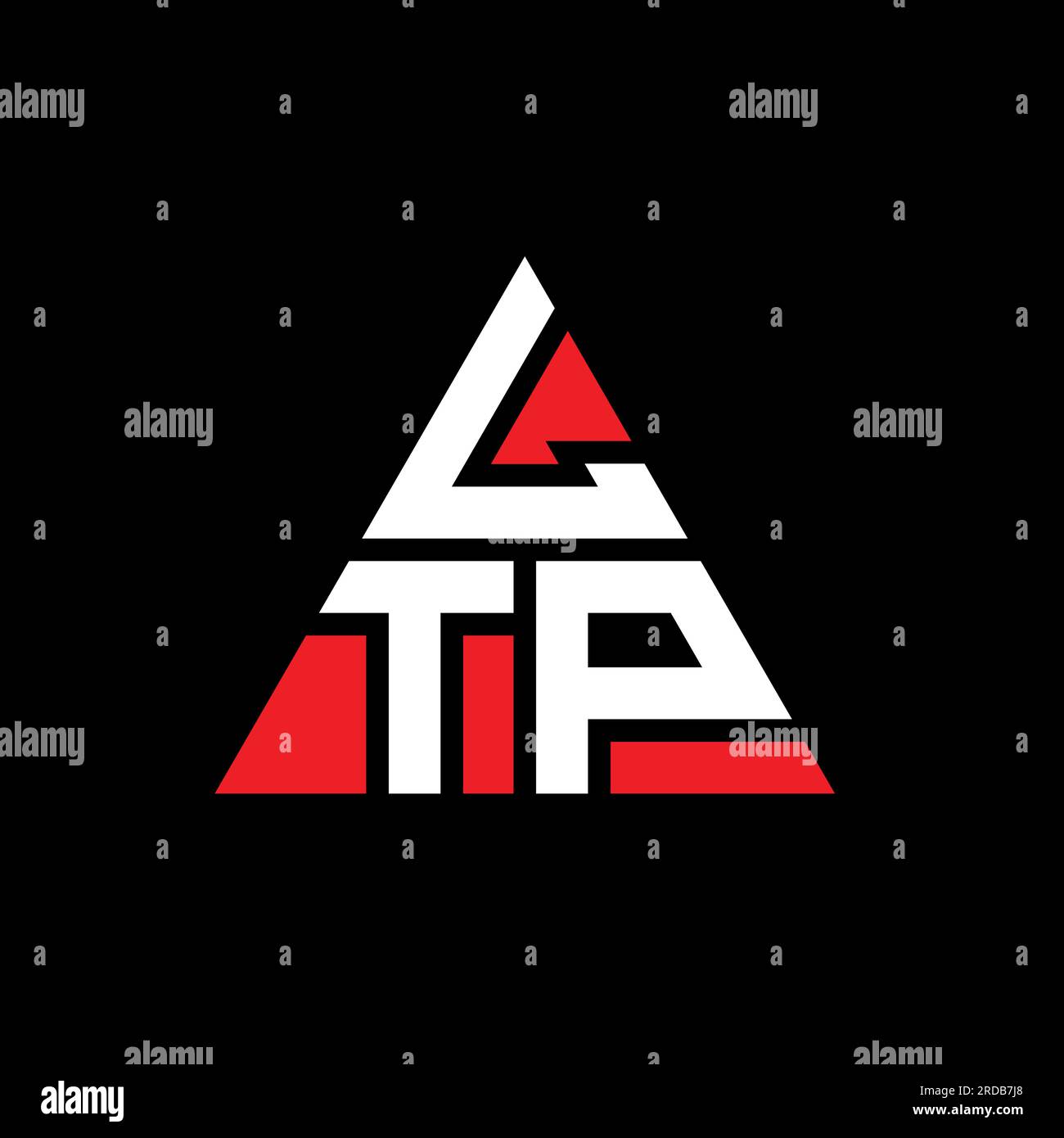 LTP triangle letter logo design with triangle shape. LTP triangle logo ...