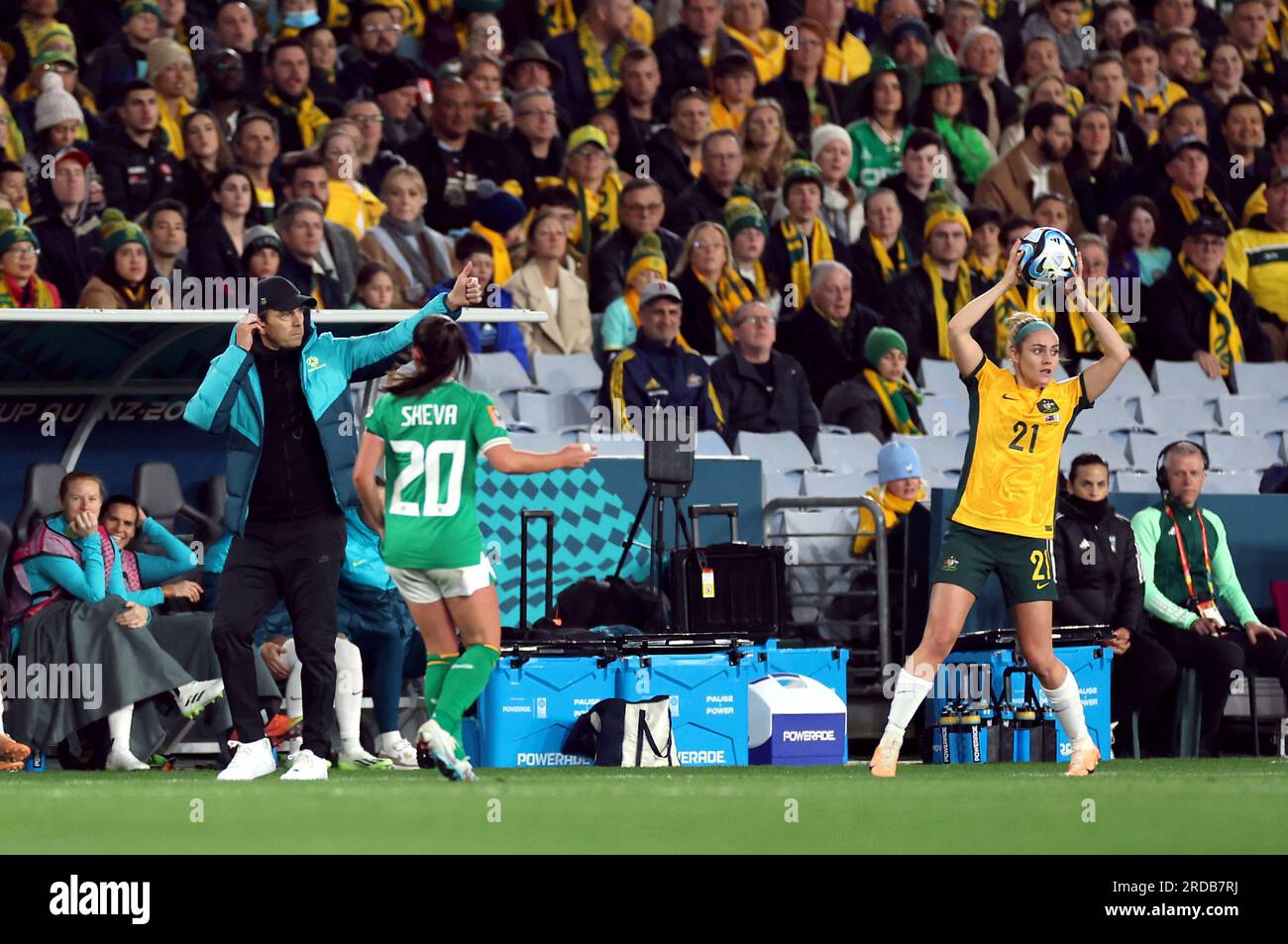 Australia head coach Tony Gustavsson during the FIFA Women's World Cup ...