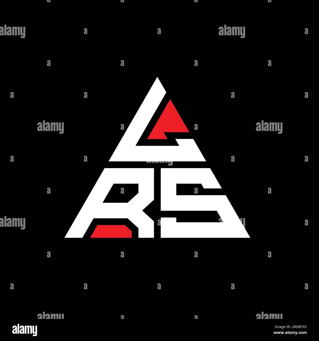 LRS triangle letter logo design with triangle shape. LRS triangle logo ...