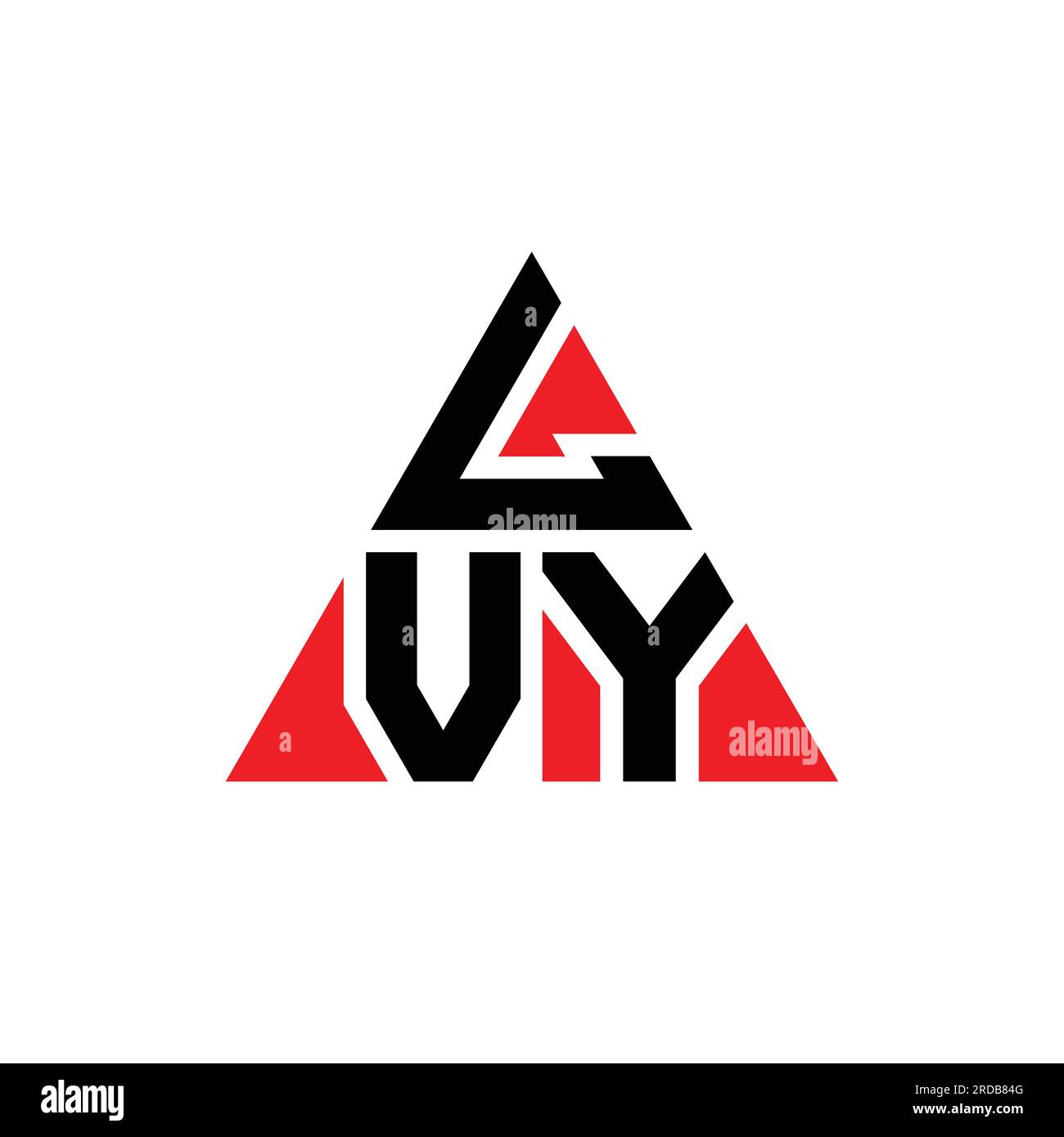 LVY triangle letter logo design with triangle shape. LVY triangle logo ...
