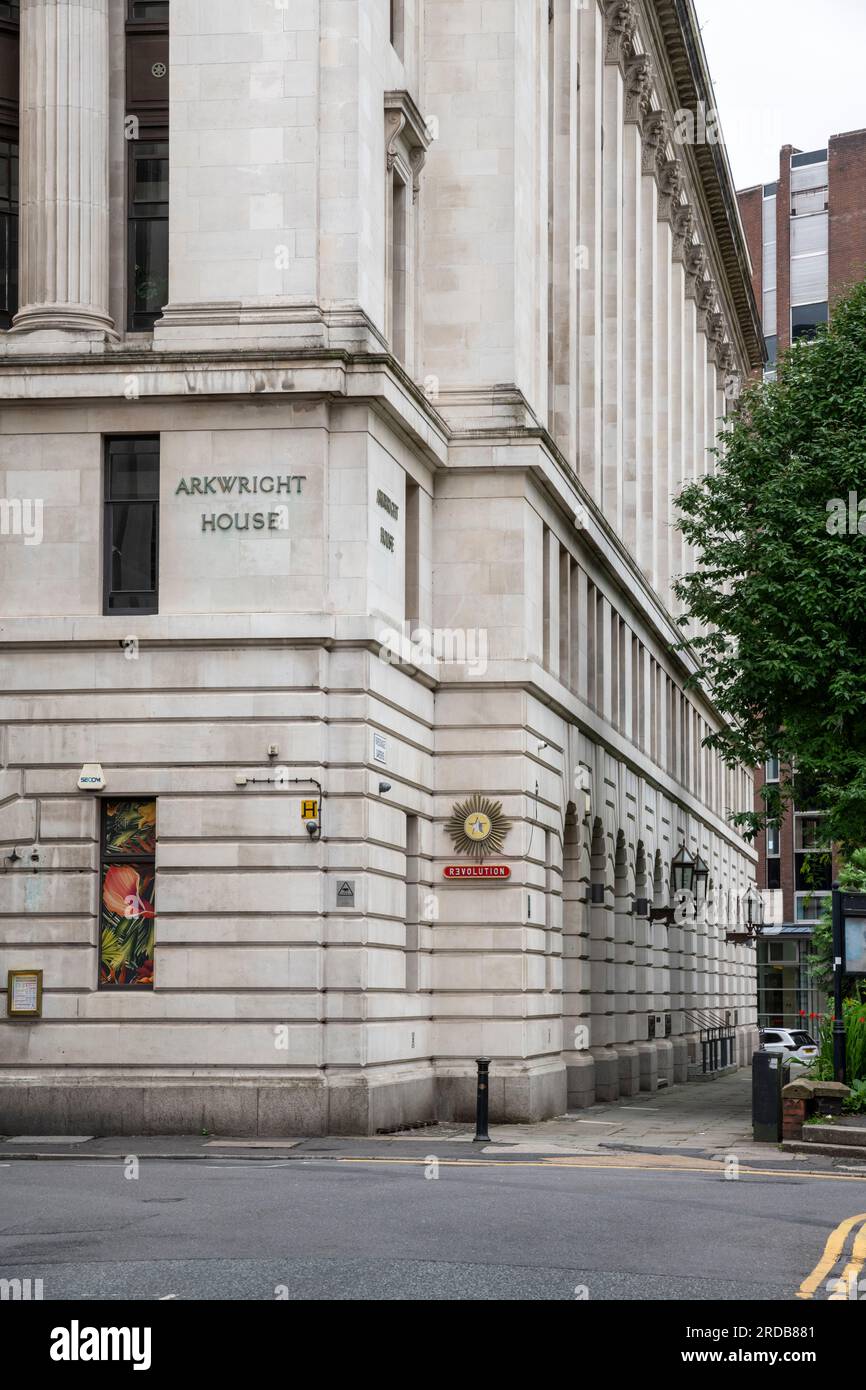 Arkwright House, a neo-classical building designed by Harry S Fairhurst ...