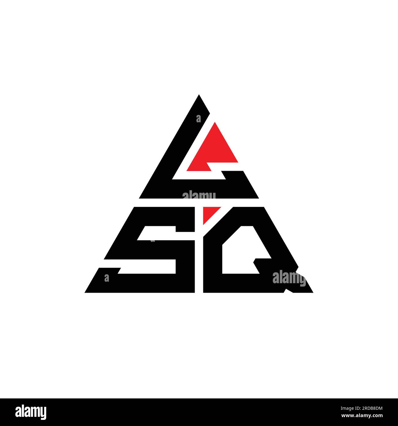 LSQ triangle letter logo design with triangle shape. LSQ triangle logo ...