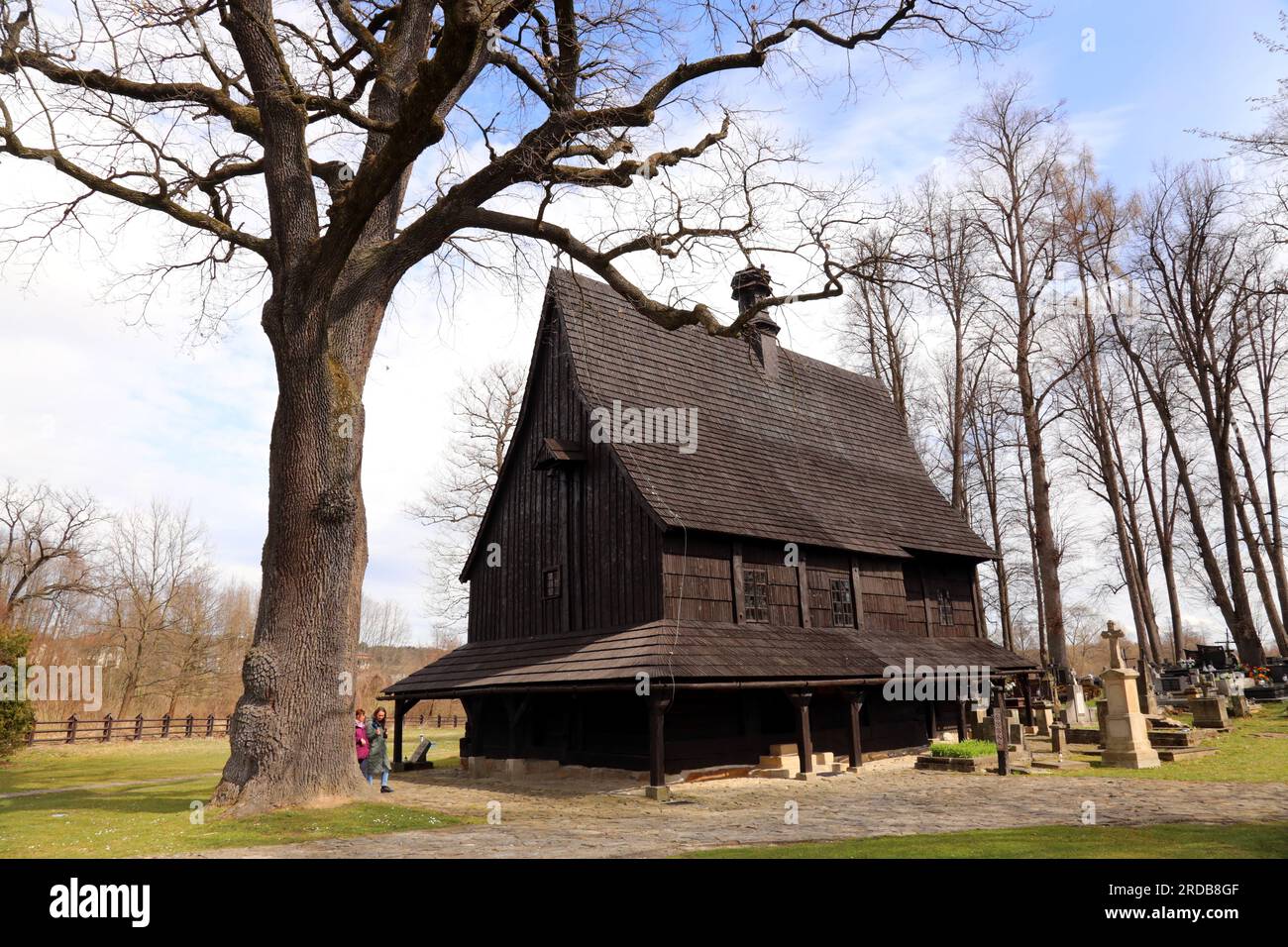 Lipnica Murowana. Malopolska. Poland. St. Leonard's 15th century gothic ...