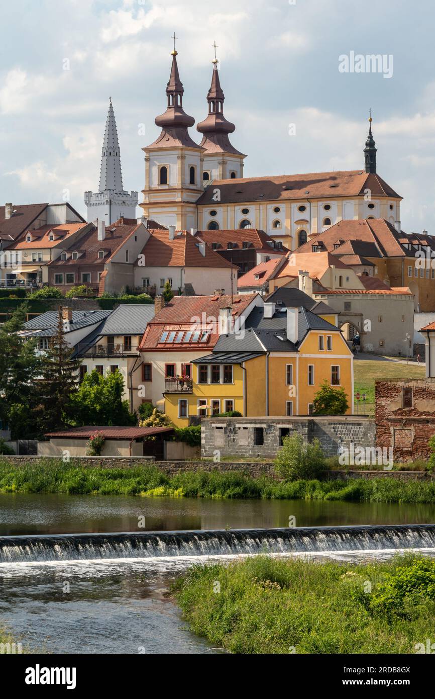 Town of Kadan in Usti nad Labem region, Czech Republic. View of ...