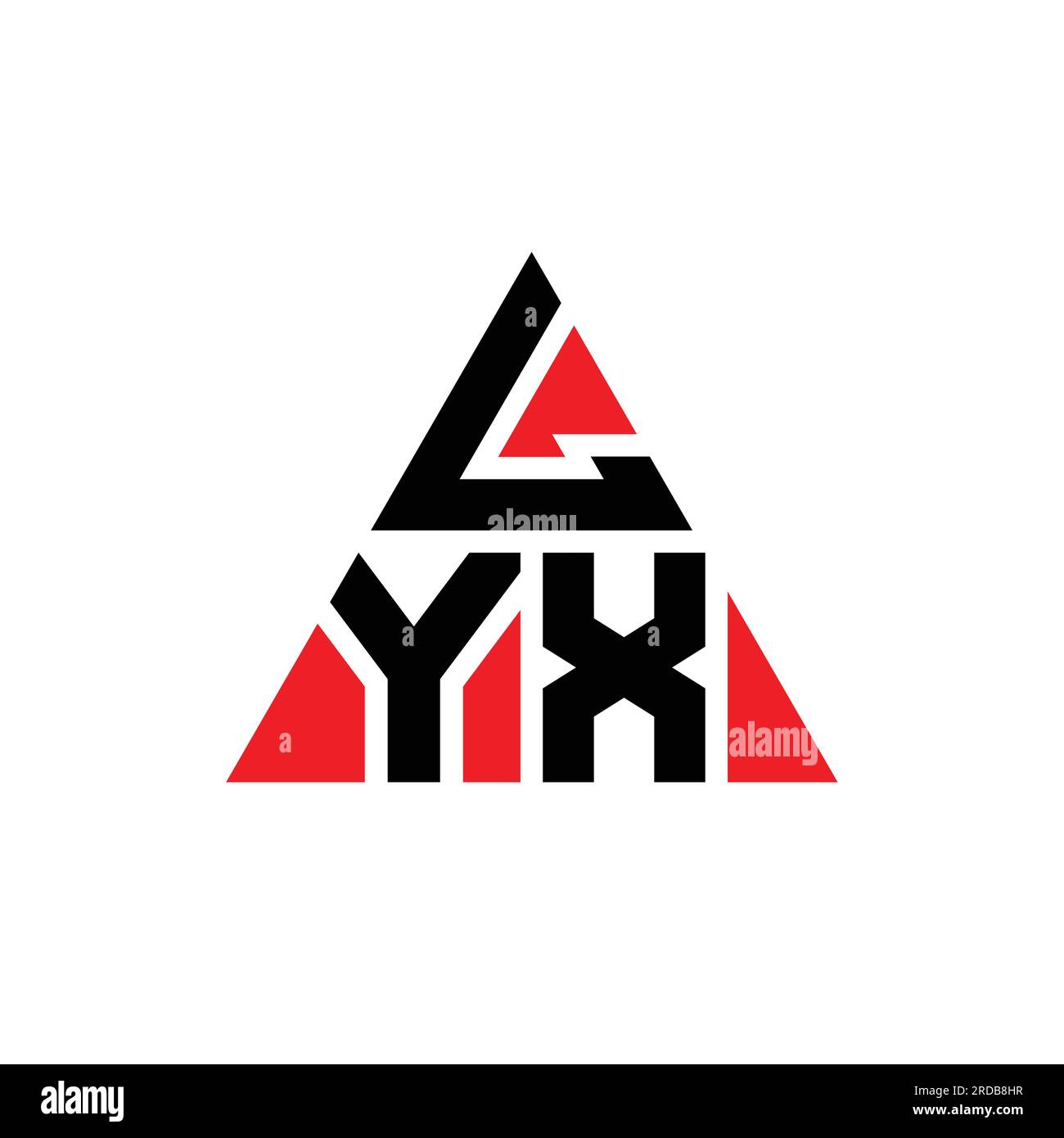 LYX triangle letter logo design with triangle shape. LYX triangle logo ...