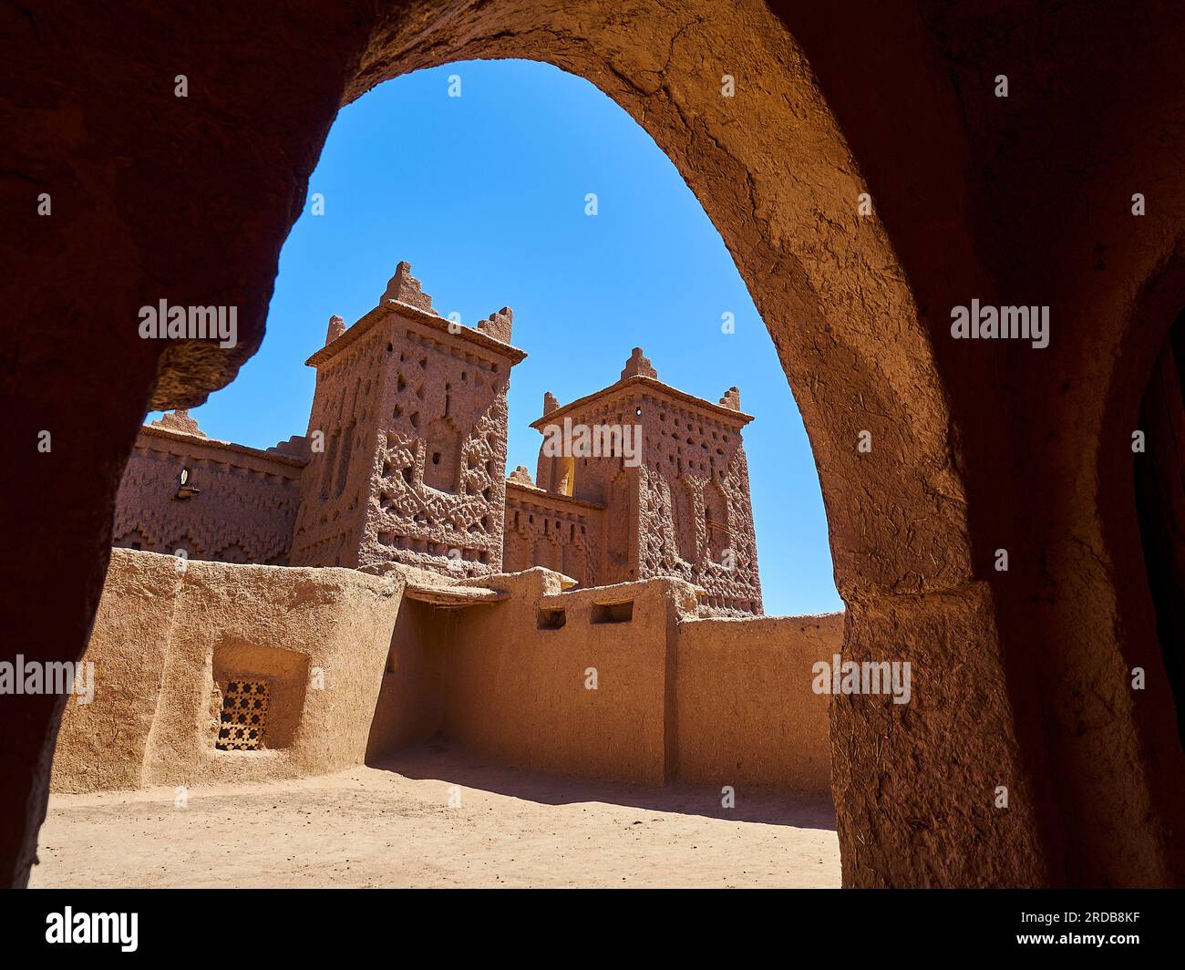 A Kasbah is a typical and traditional building made of clay and straw ...