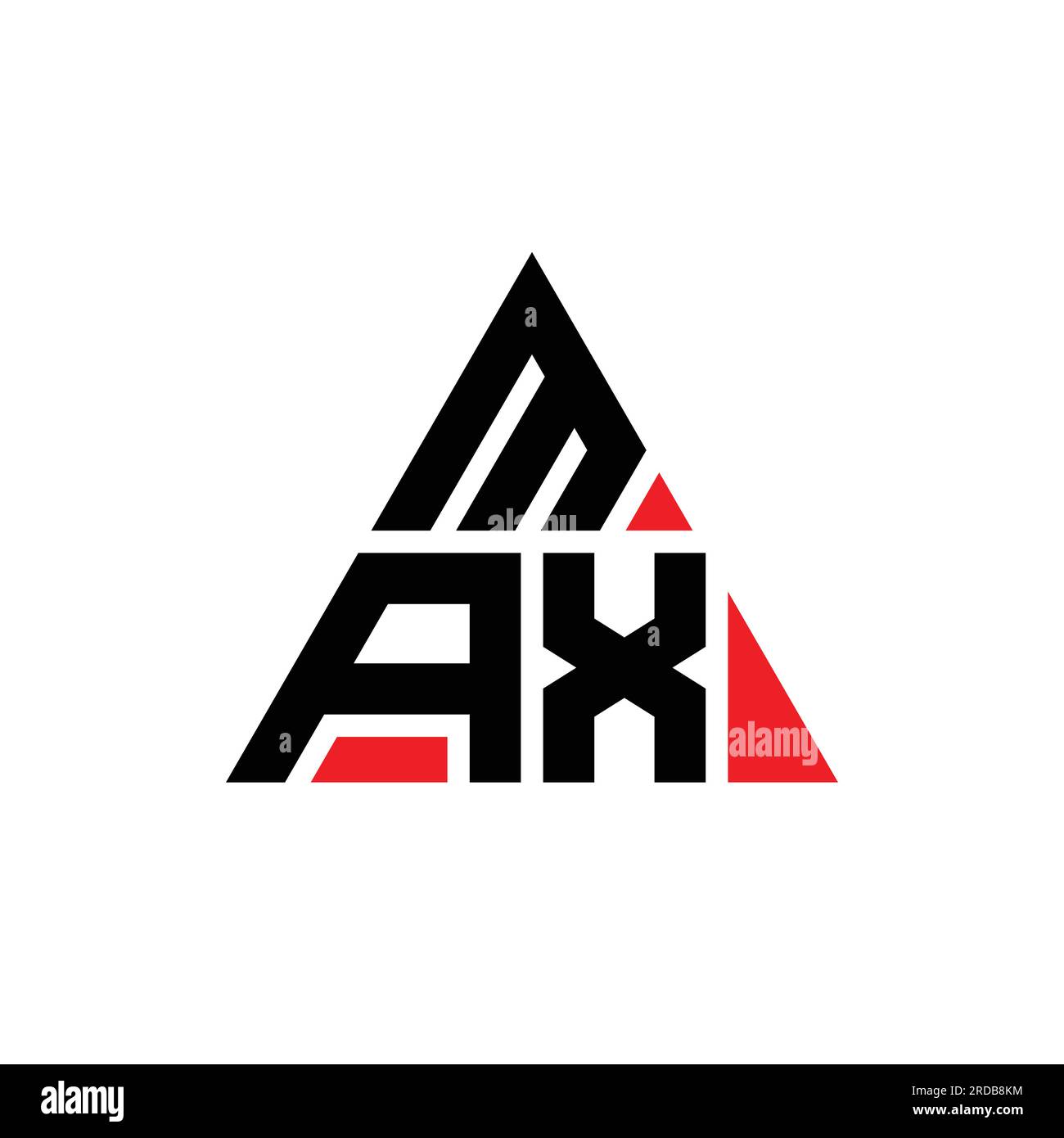MAX triangle letter logo design with triangle shape. MAX triangle logo ...